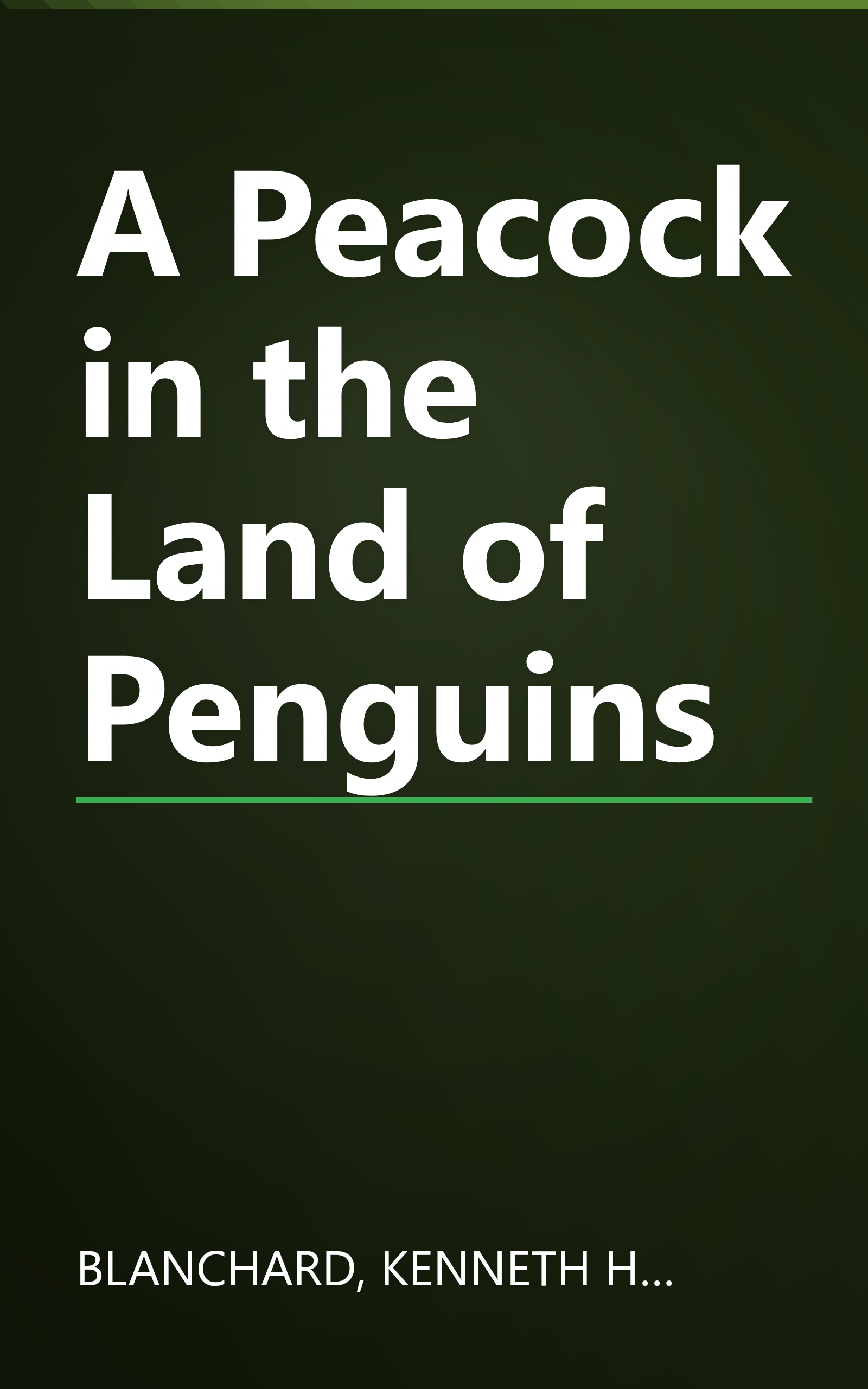 A Peacock in the Land of Penguins book cover