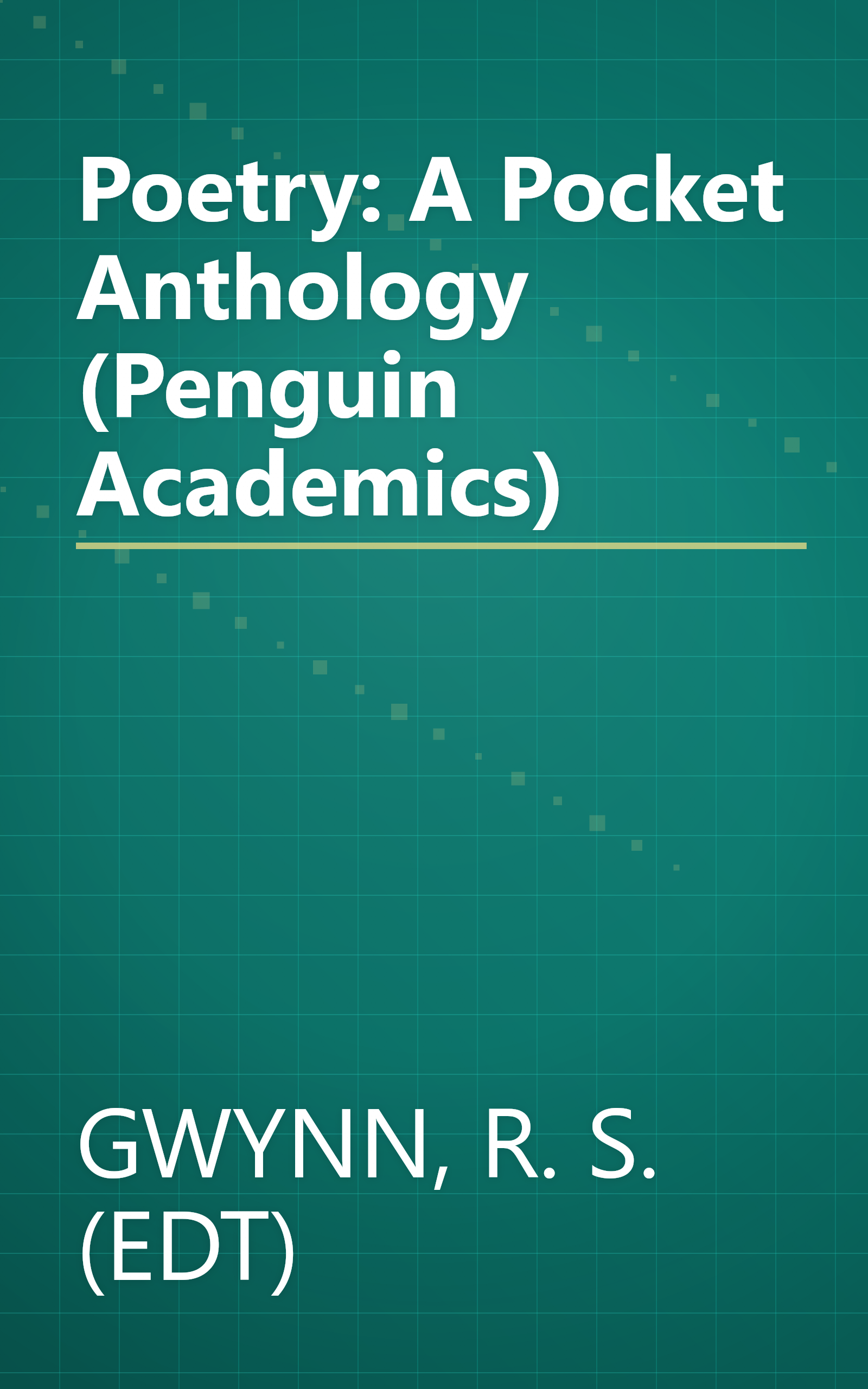 Poetry: A Pocket Anthology (Penguin Academics) book cover