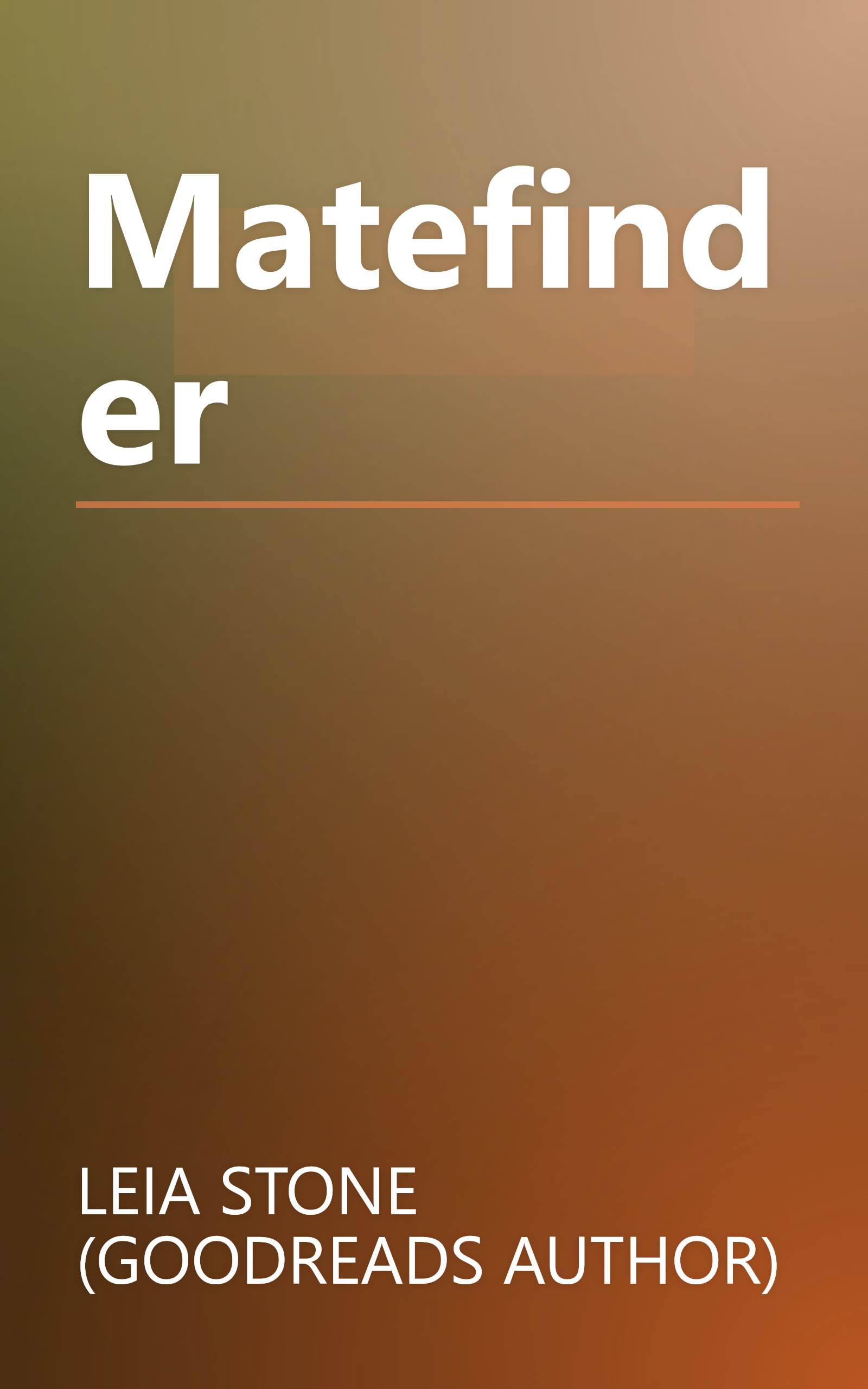 Matefinder book cover