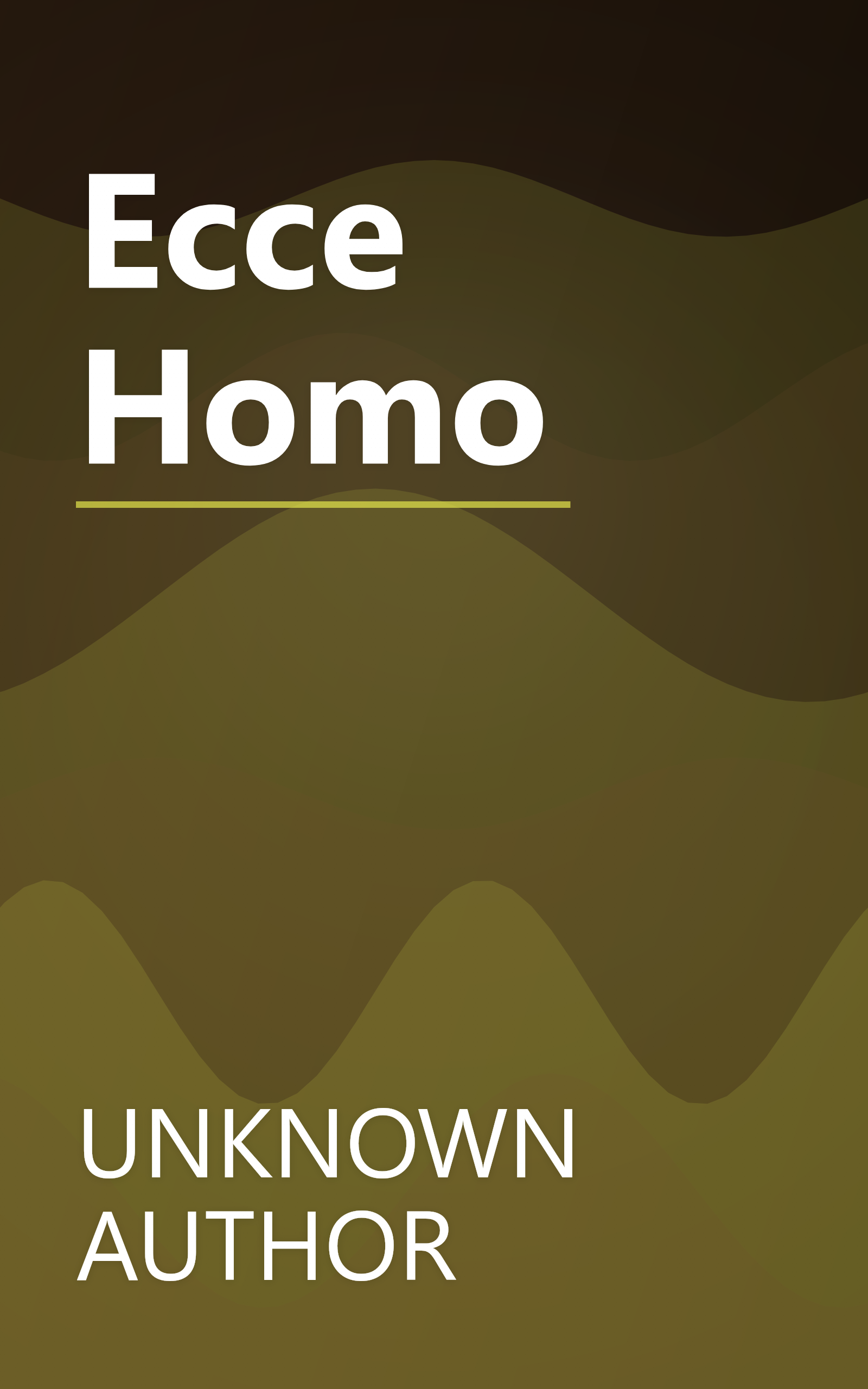 Ecce Homo book cover