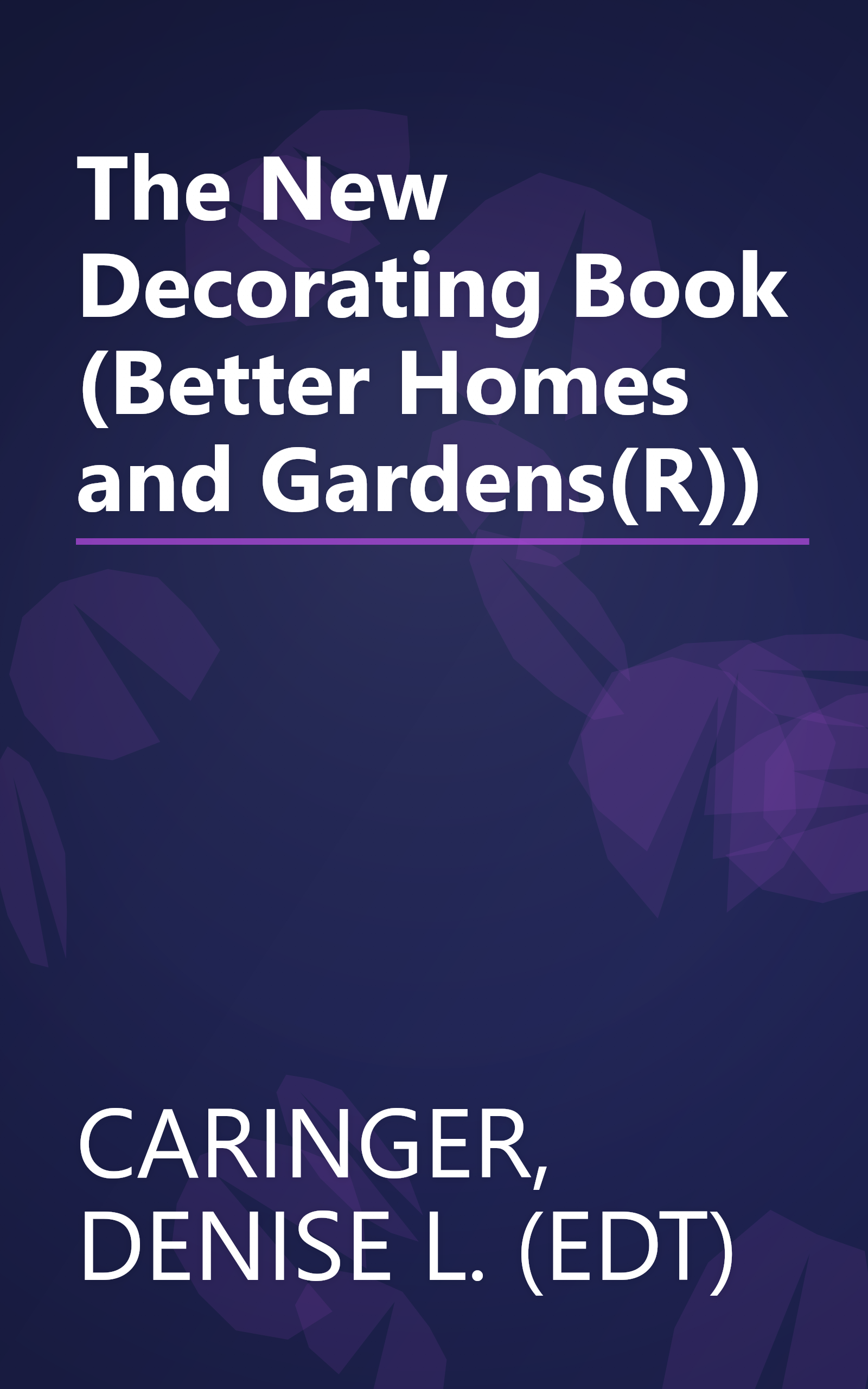 The New Decorating Book (Better Homes and Gardens(R)) book cover