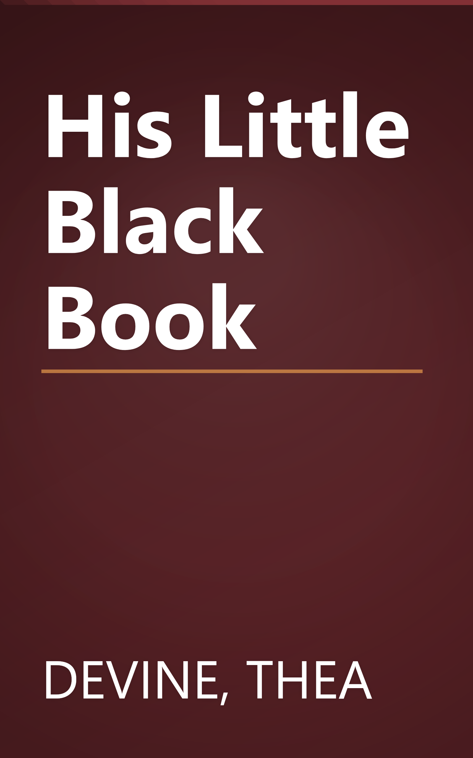 His Little Black Book book cover