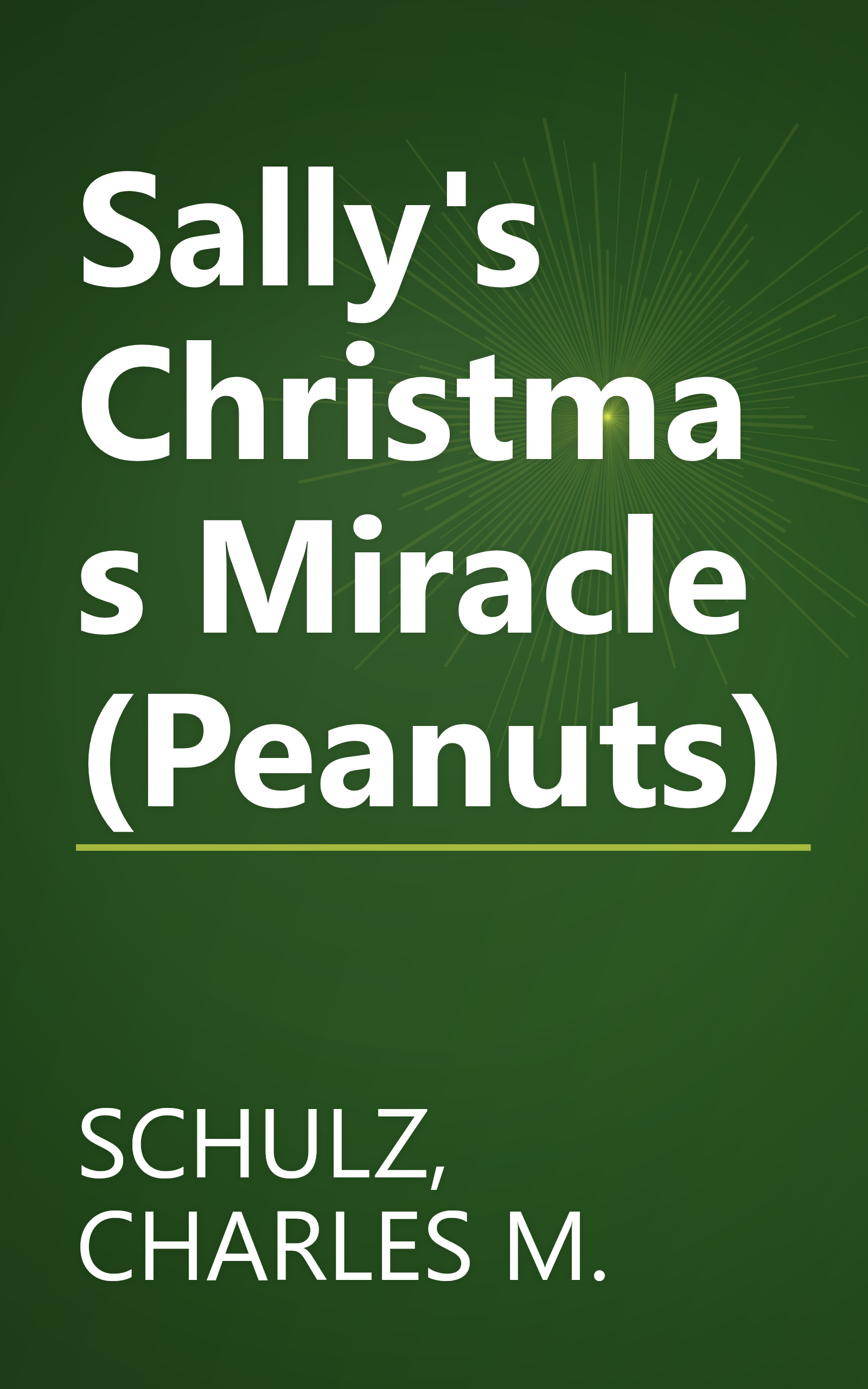 Sally's Christmas Miracle (Peanuts) book cover