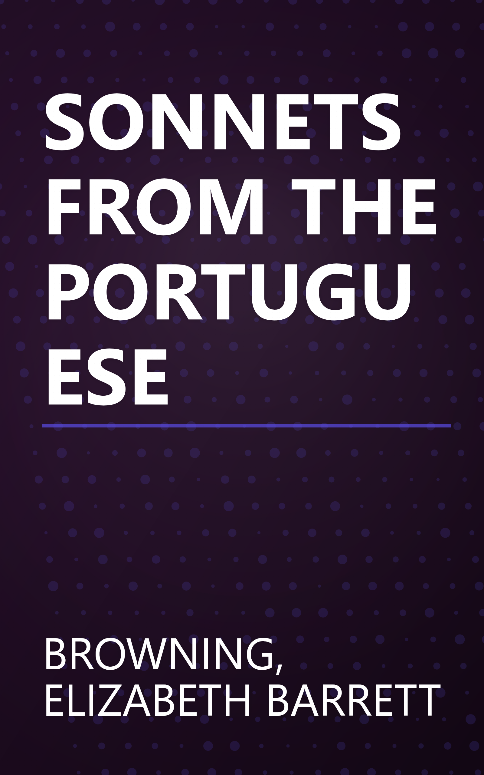 SONNETS FROM THE PORTUGUESE book cover