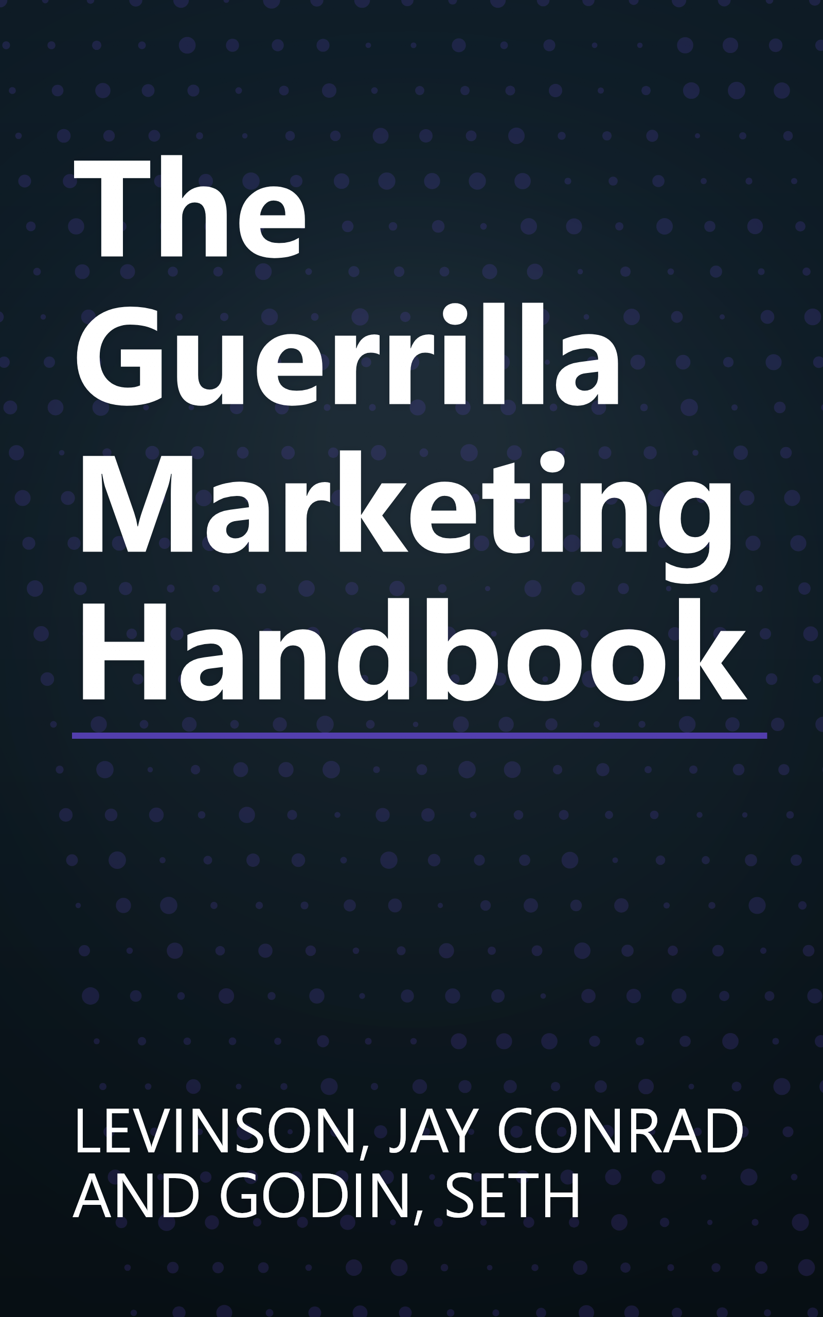 The Guerrilla Marketing Handbook book cover