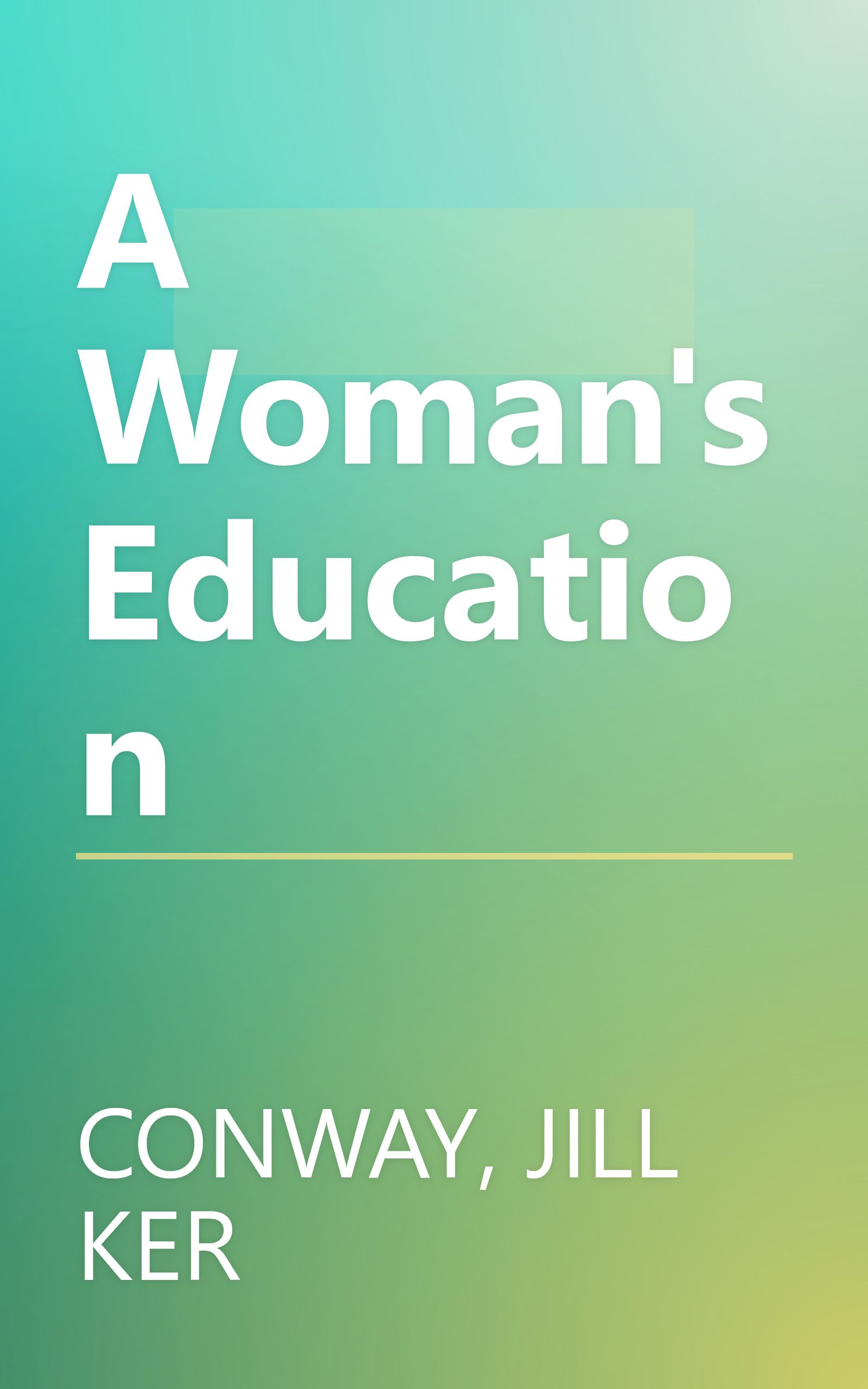 A Woman's Education book cover