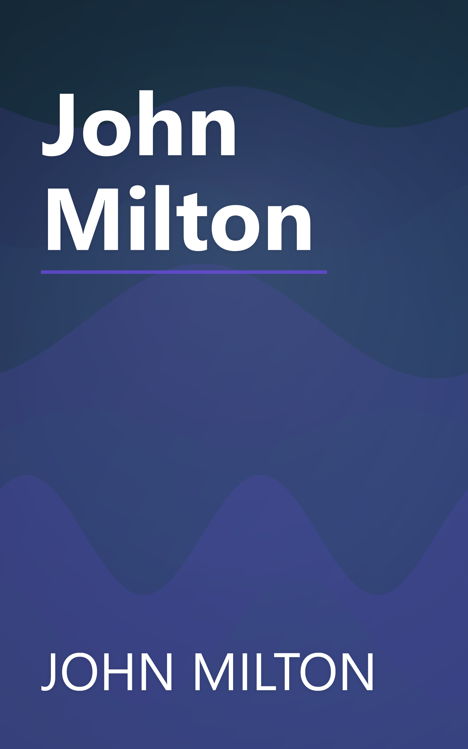 John Milton book cover