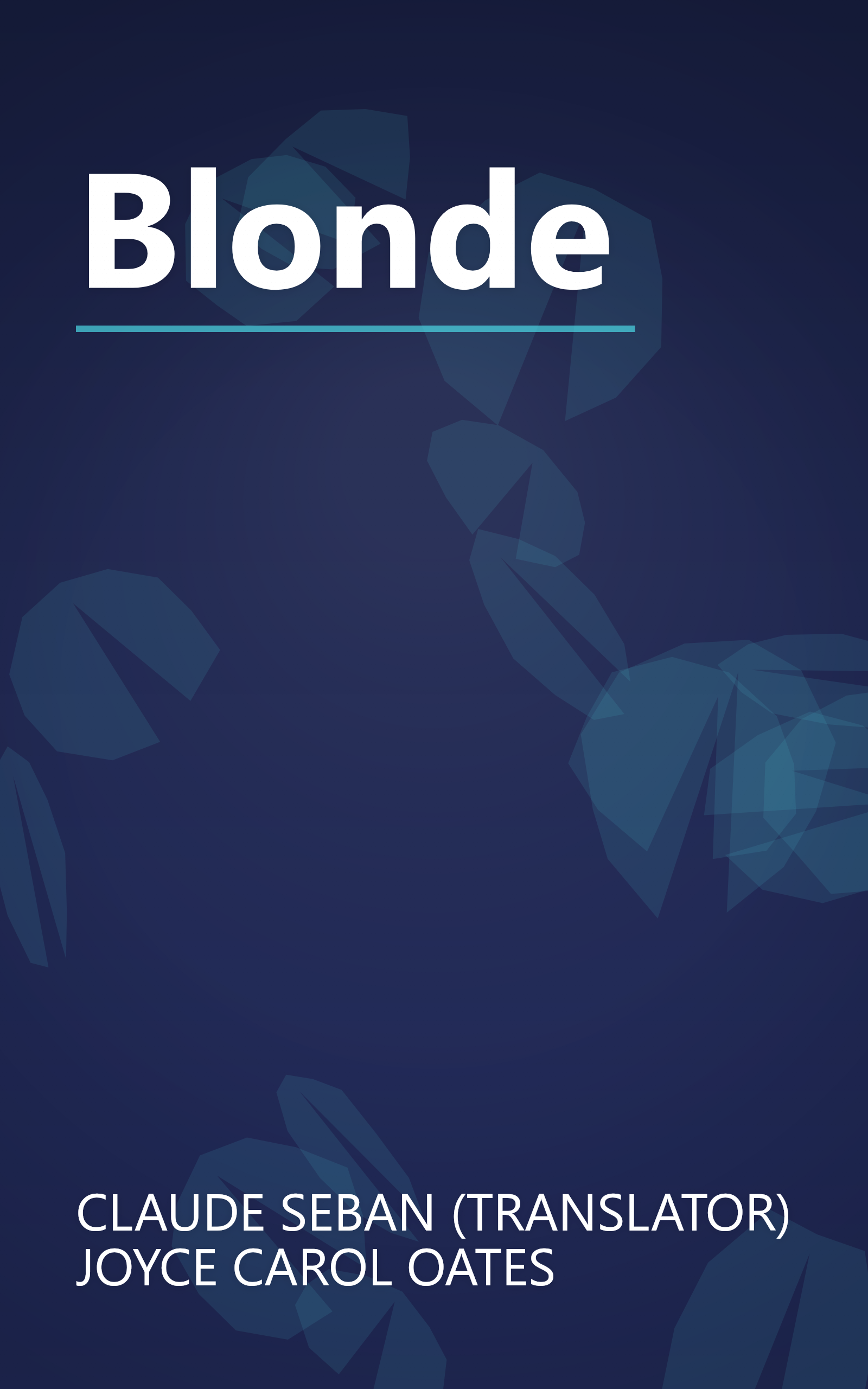 Blonde book cover