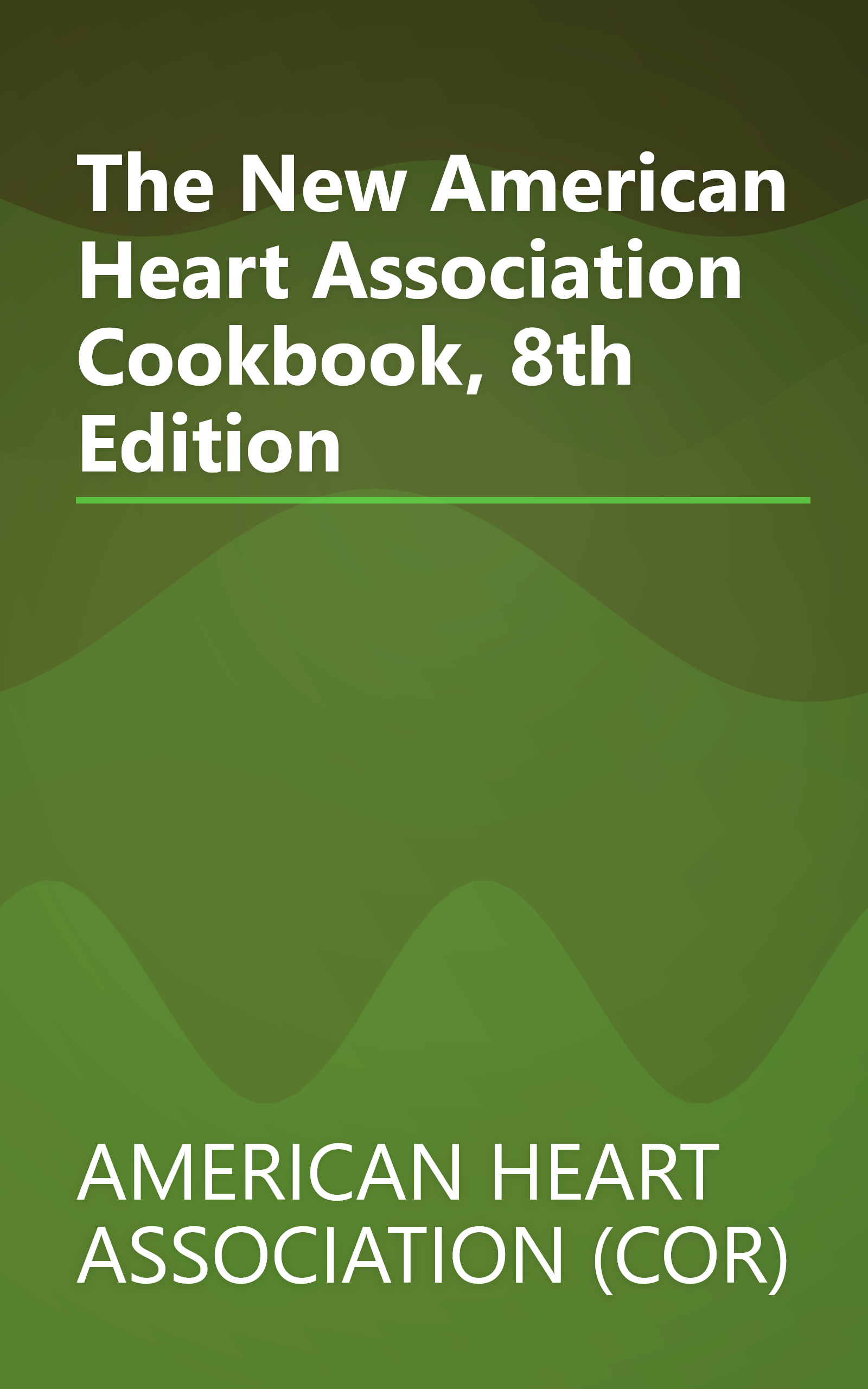 The New American Heart Association Cookbook, 8th Edition book cover