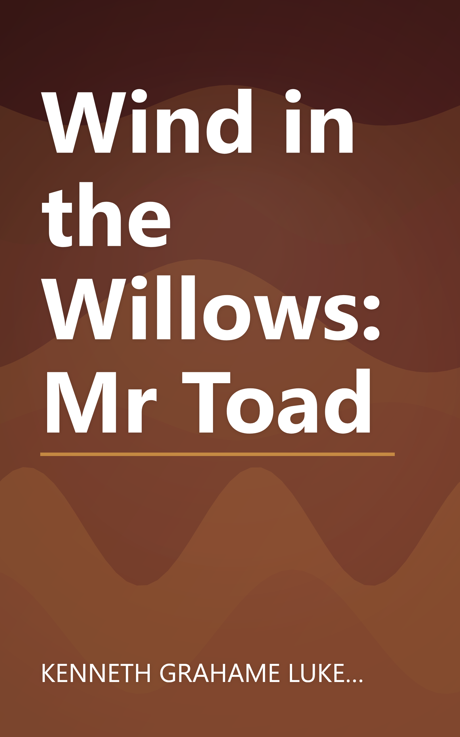 Wind in the Willows: Mr Toad book cover