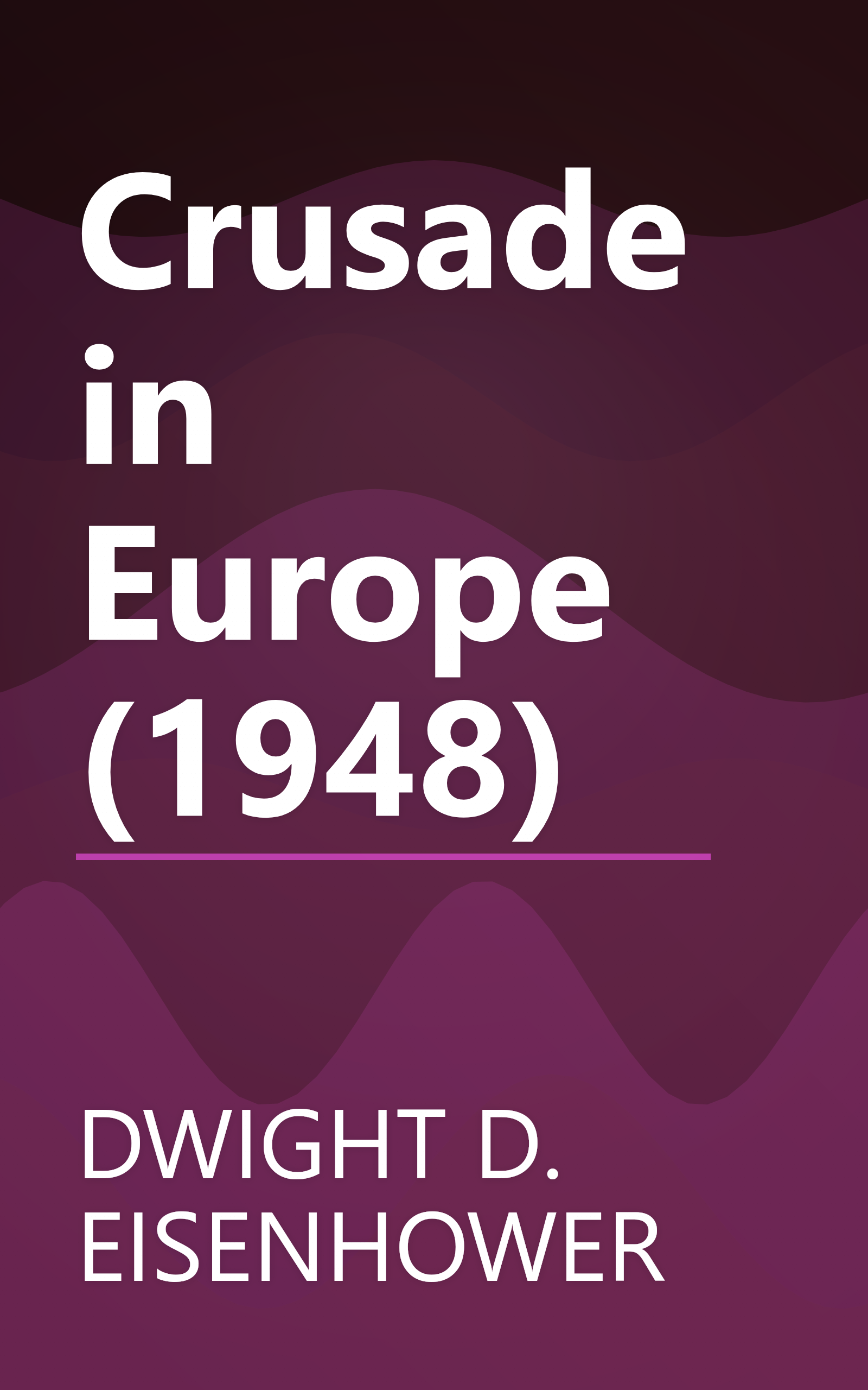 Crusade in Europe (1948) book cover