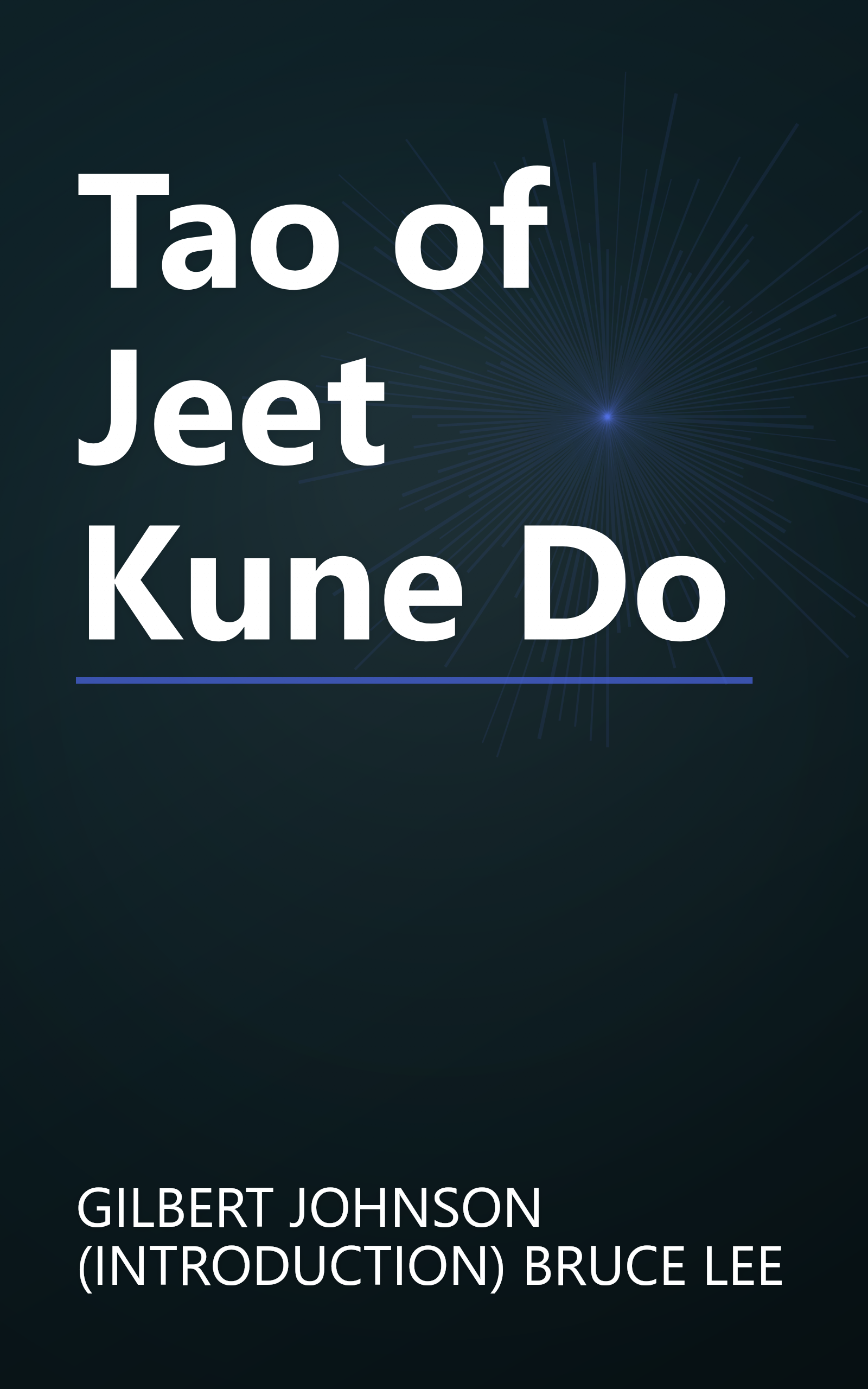 Tao of Jeet Kune Do book cover