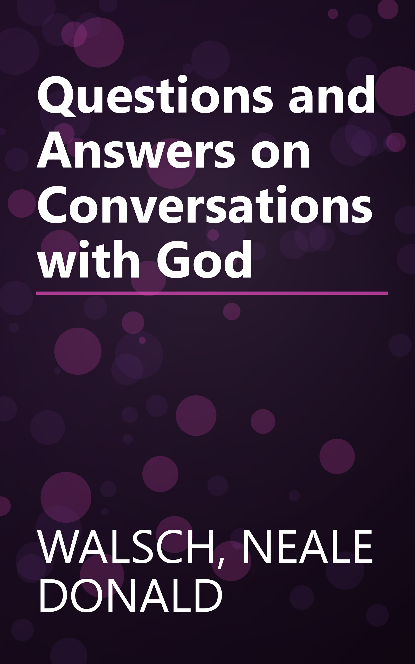 Questions and Answers on Conversations with God book cover