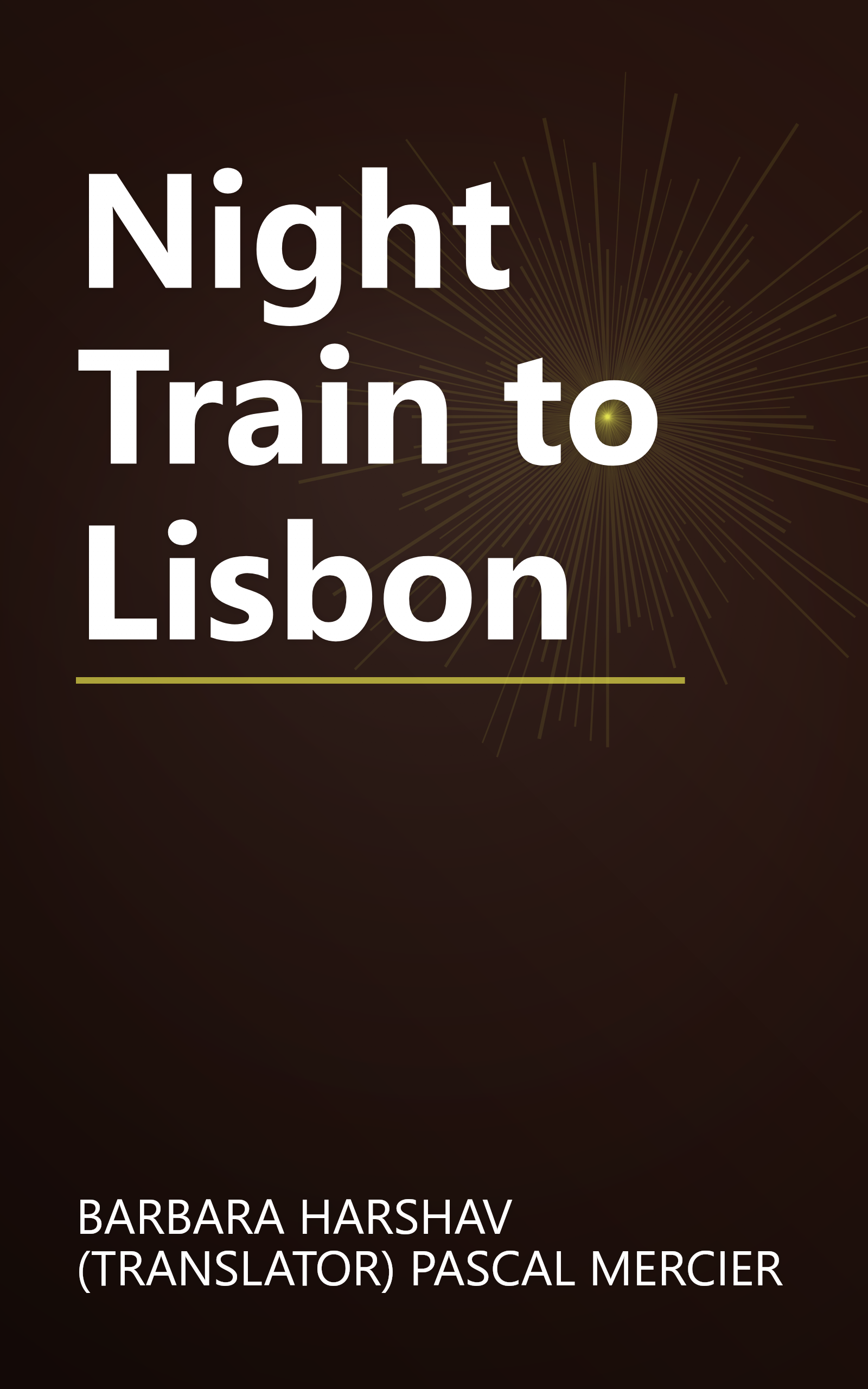 Night Train to Lisbon book cover