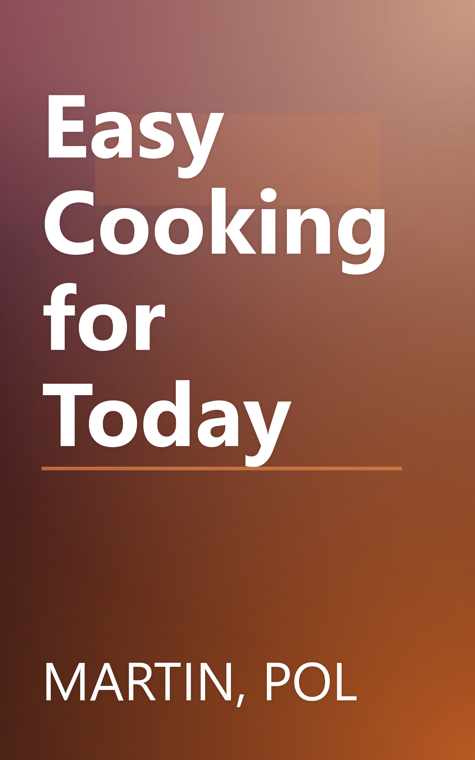 Easy Cooking for Today book cover