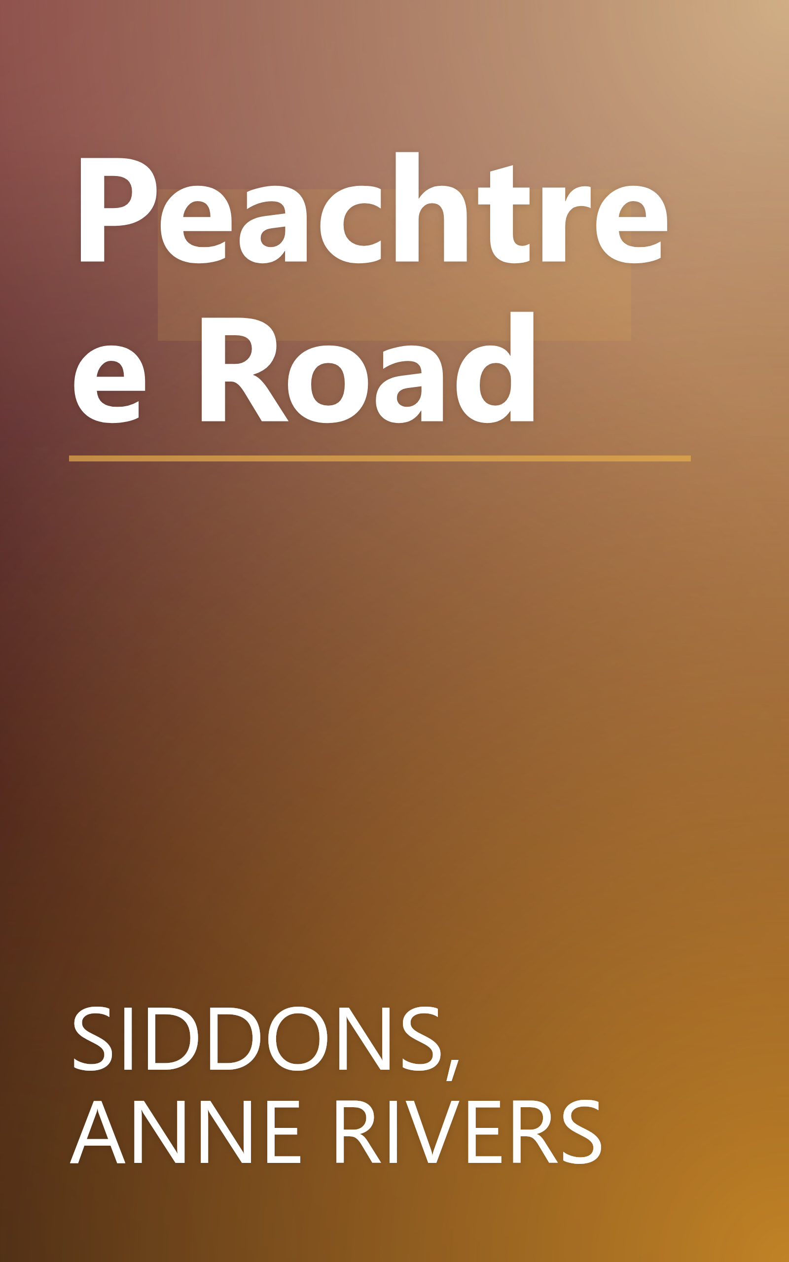 Peachtree Road book cover
