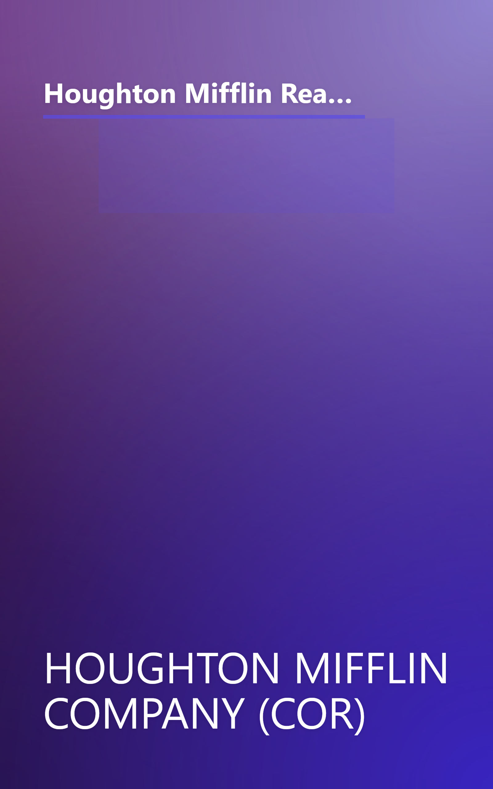 Houghton Mifflin Reading: The Nation's Choice: Theme Paperbacks, Above-Level Grade 4 Theme 2 - In Search of the Grand Canyon book cover