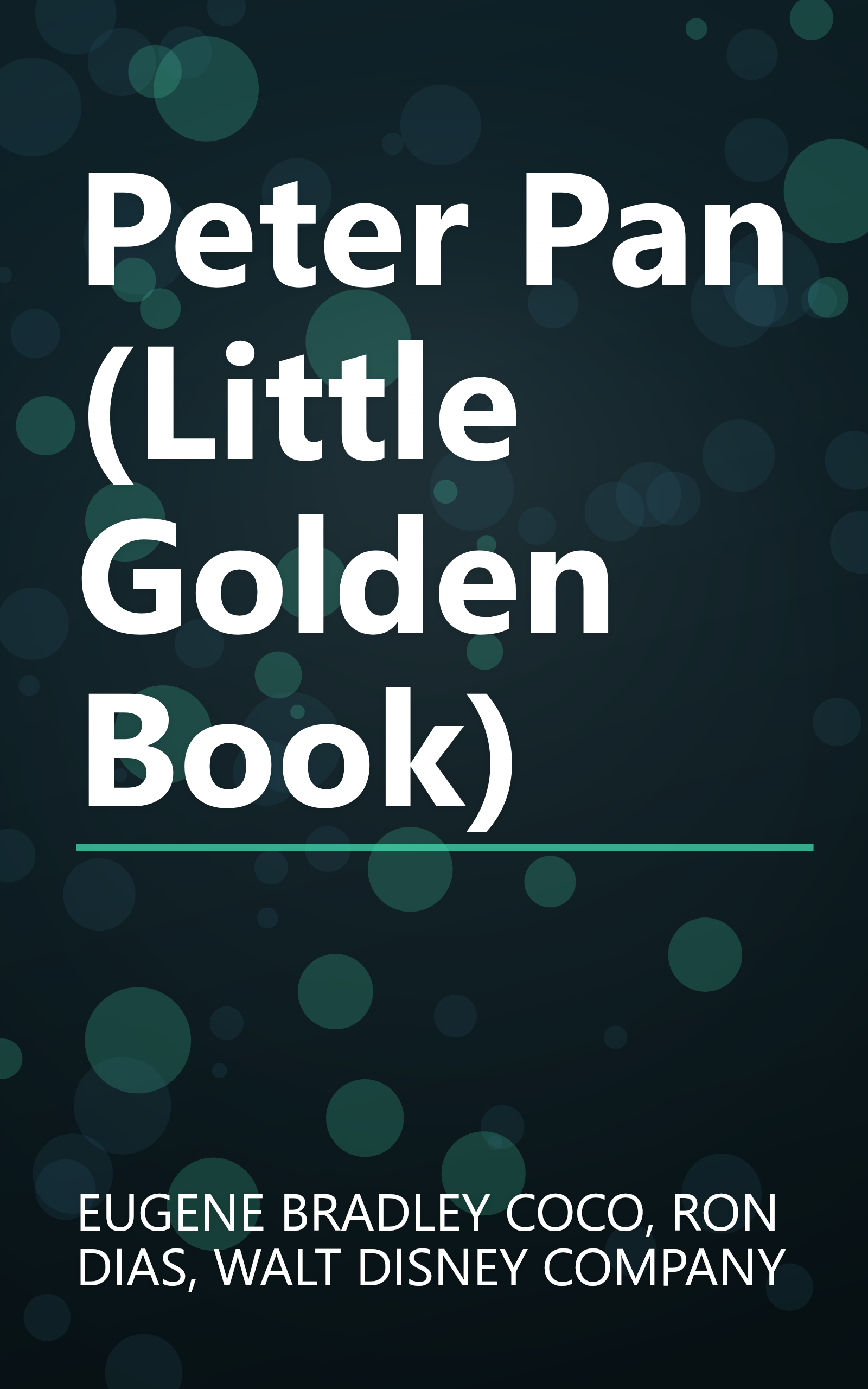 Peter Pan (Little Golden Book) book cover