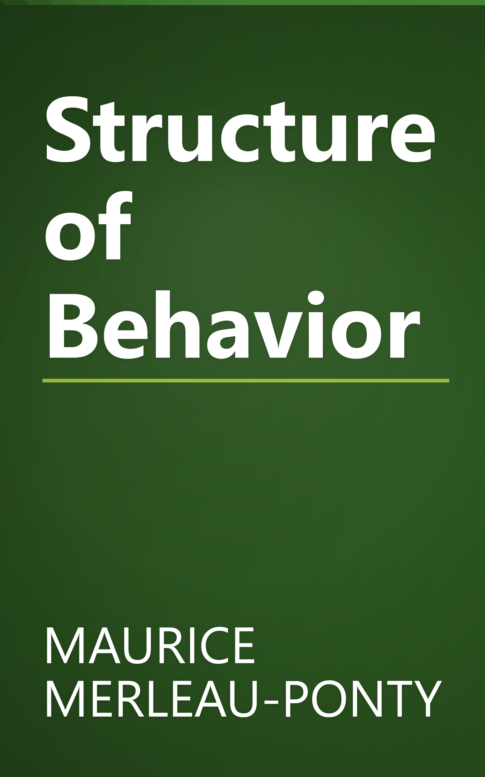 Structure of Behavior book cover