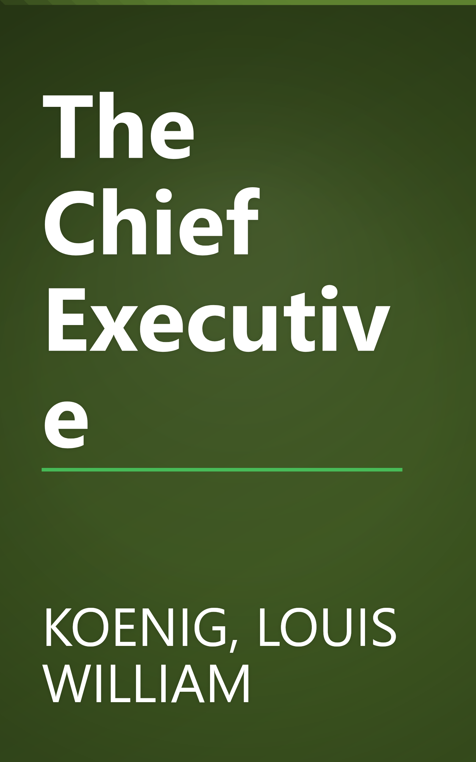 The Chief Executive book cover