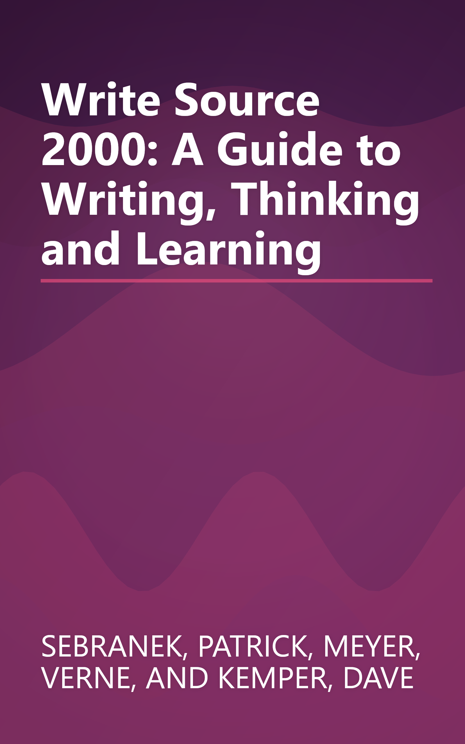Write Source 2000: A Guide to Writing, Thinking and Learning book cover