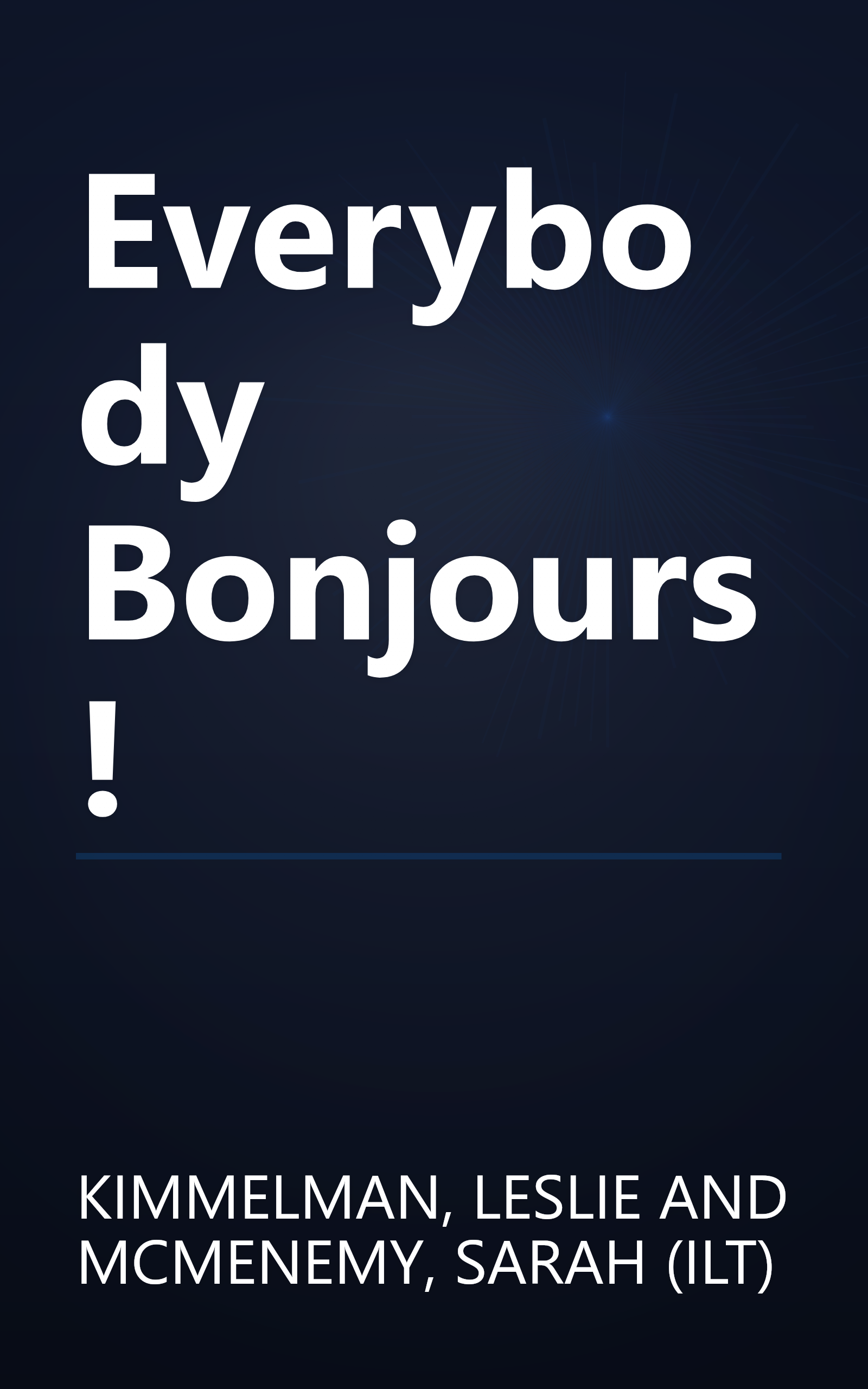 Everybody Bonjours! book cover