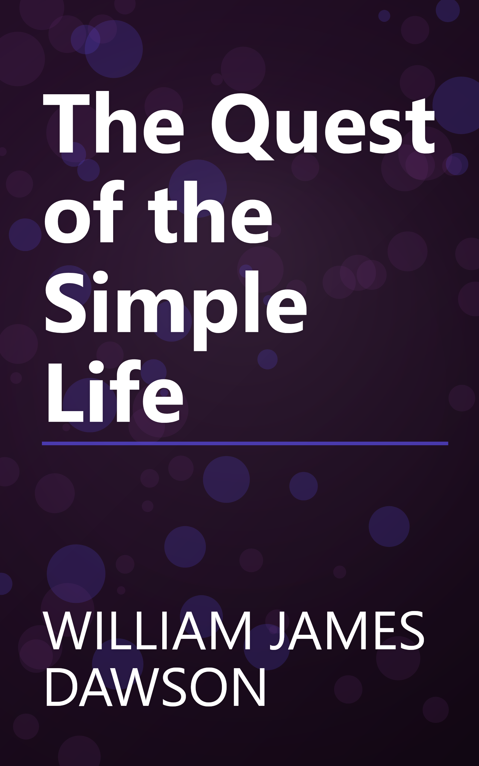 The Quest of the Simple Life book cover