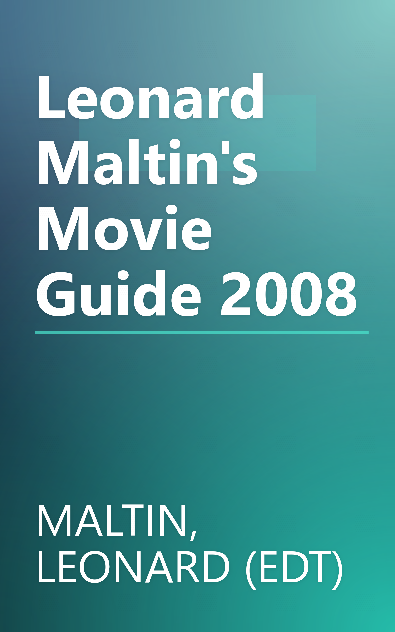 Leonard Maltin's Movie Guide 2008 book cover