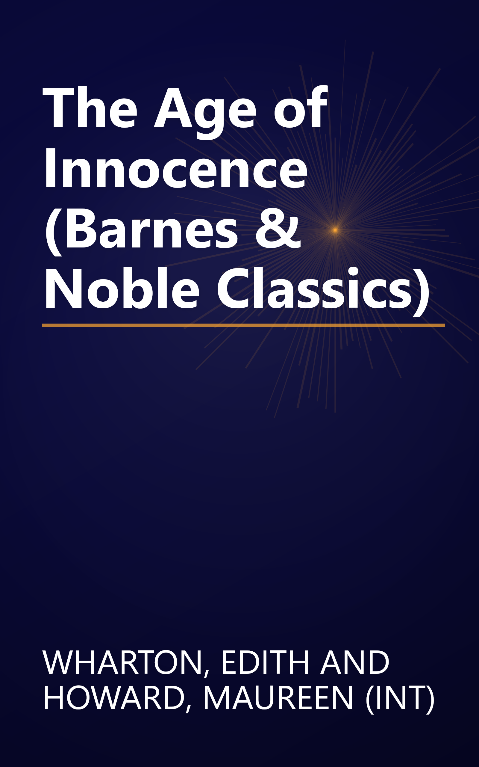 The Age of Innocence (Barnes & Noble Classics) book cover