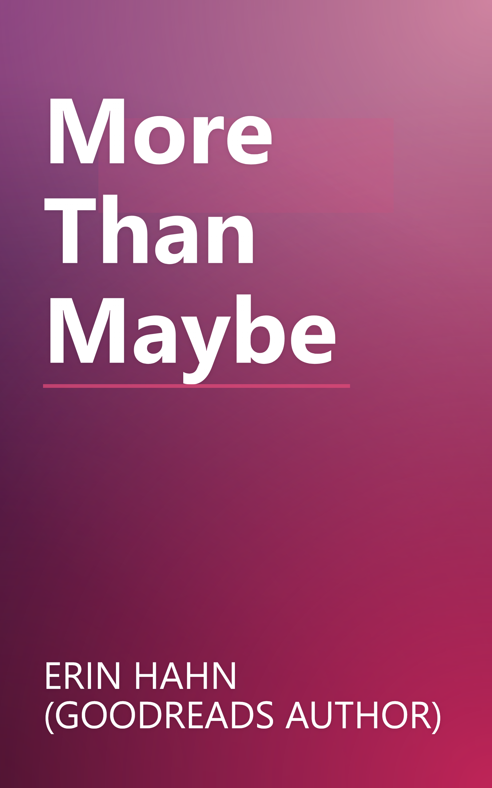 More Than Maybe book cover