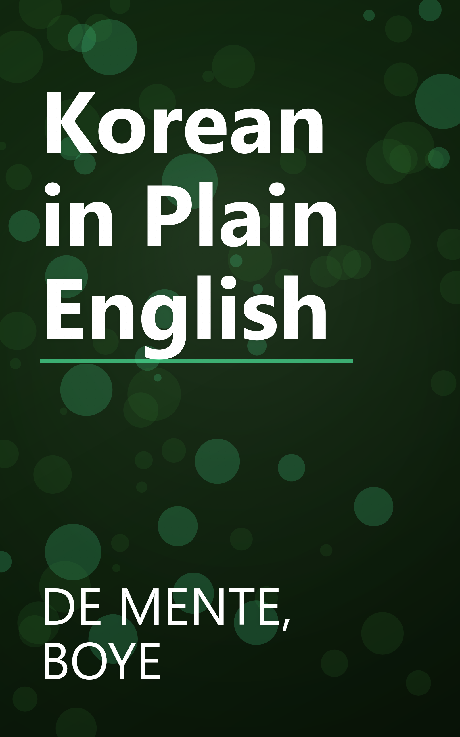 Korean in Plain English book cover