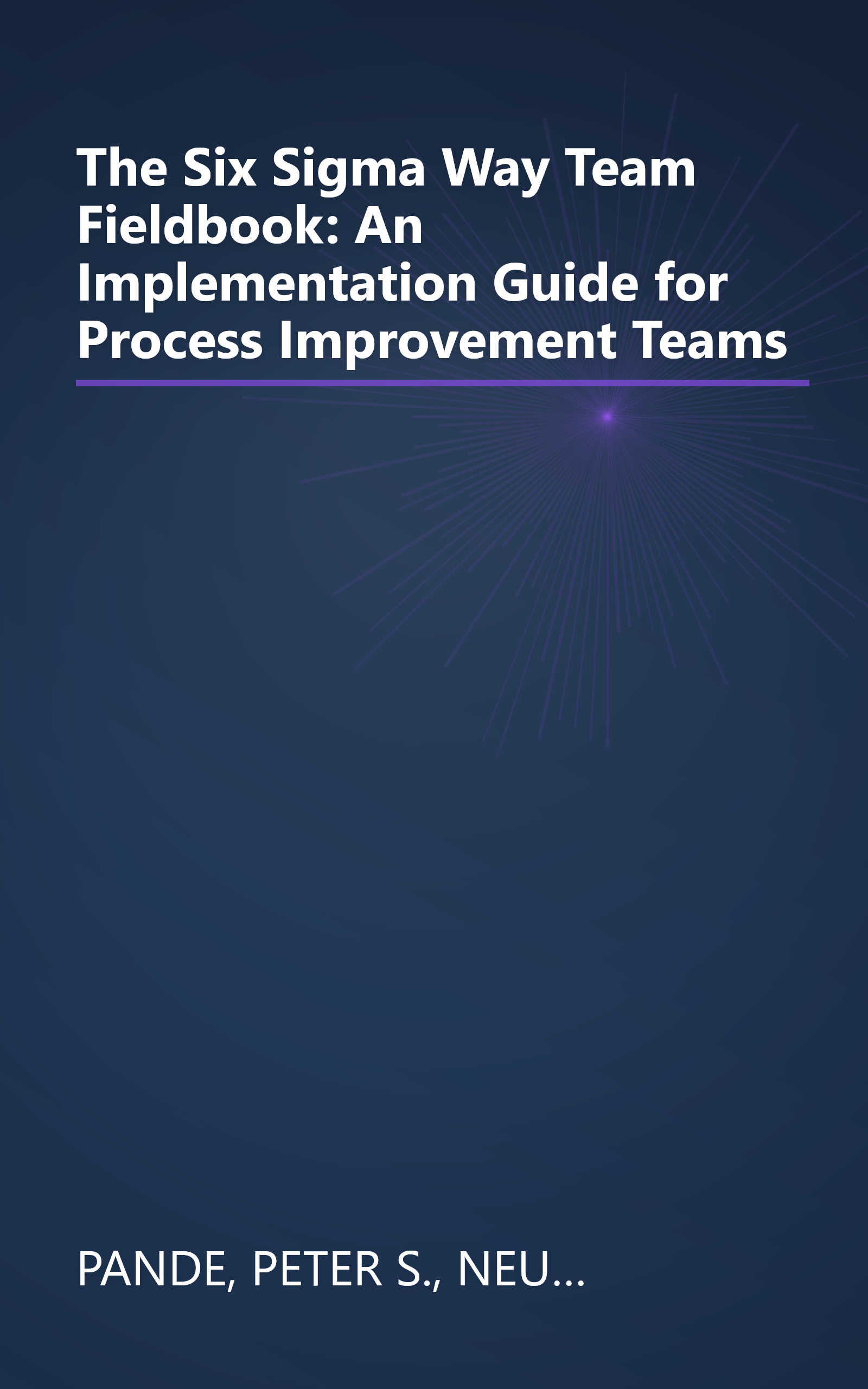 The Six Sigma Way Team Fieldbook: An Implementation Guide for Process Improvement Teams book cover