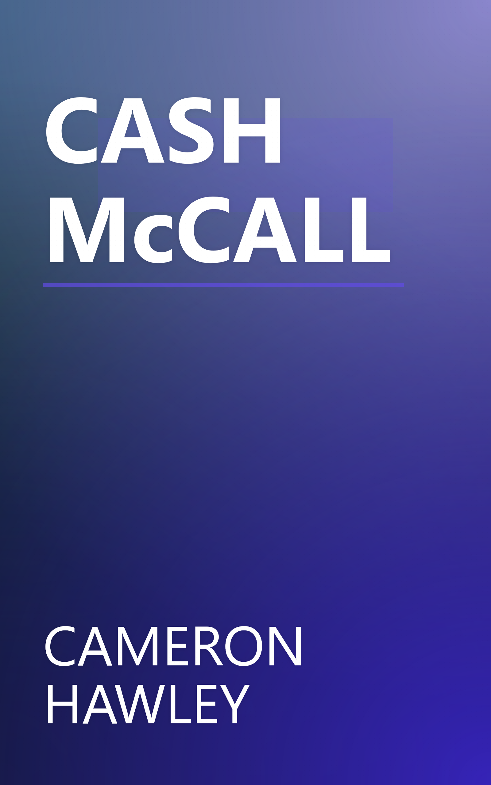 CASH McCALL book cover
