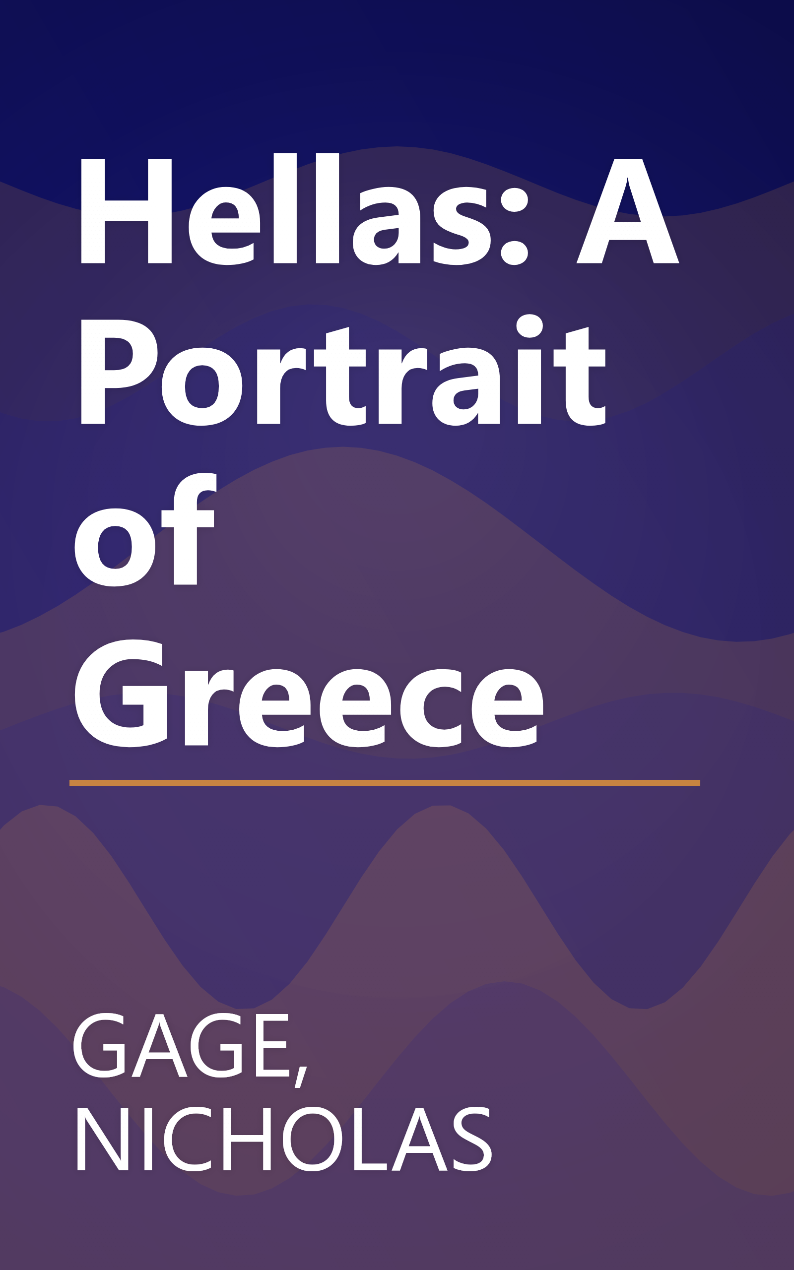 Hellas: A Portrait of Greece book cover
