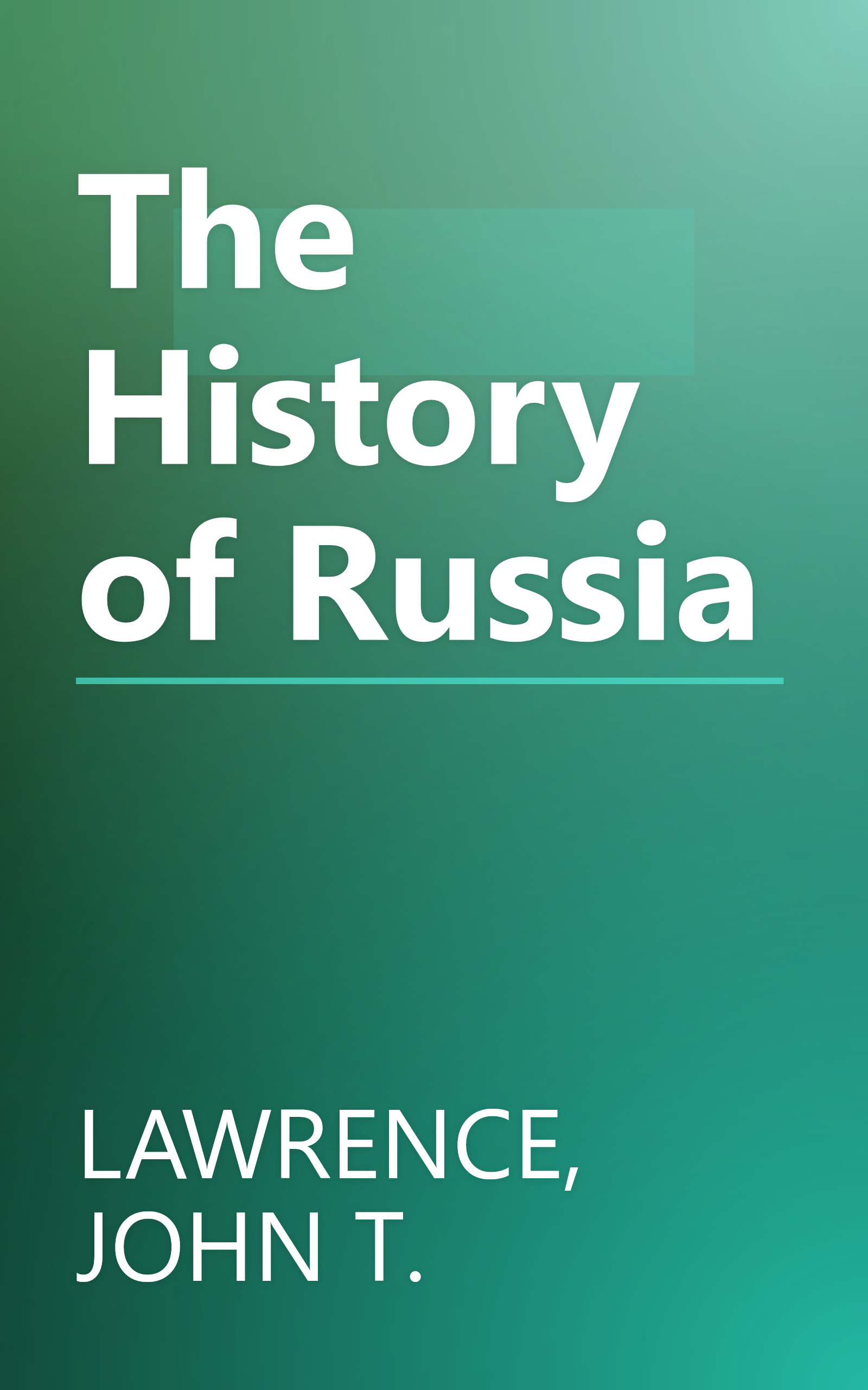 The History of Russia book cover