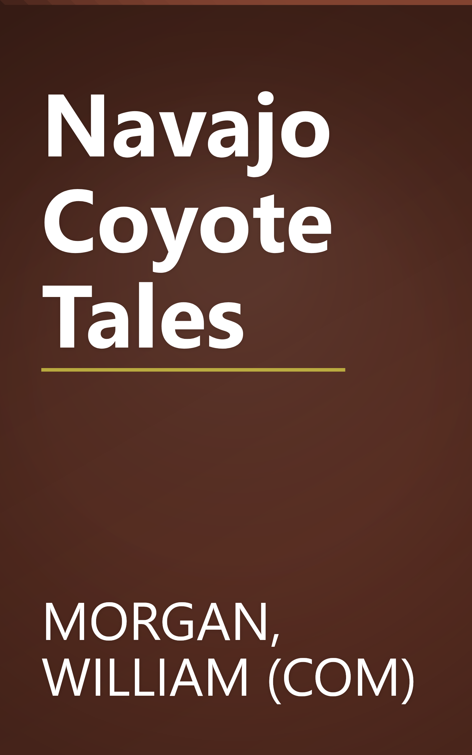 Navajo Coyote Tales book cover