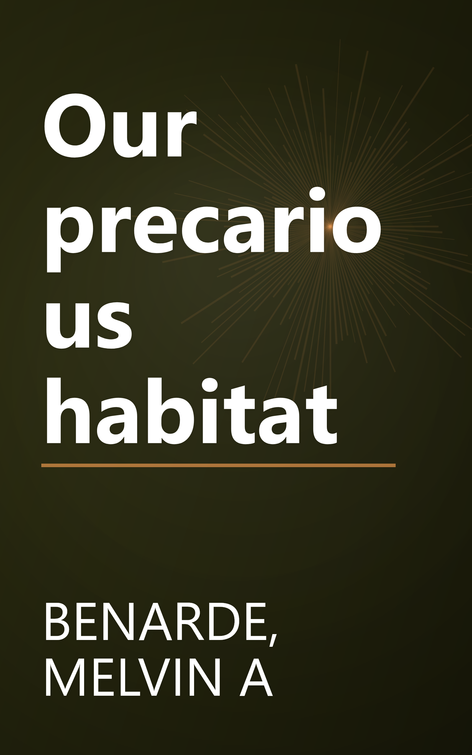 Our precarious habitat book cover