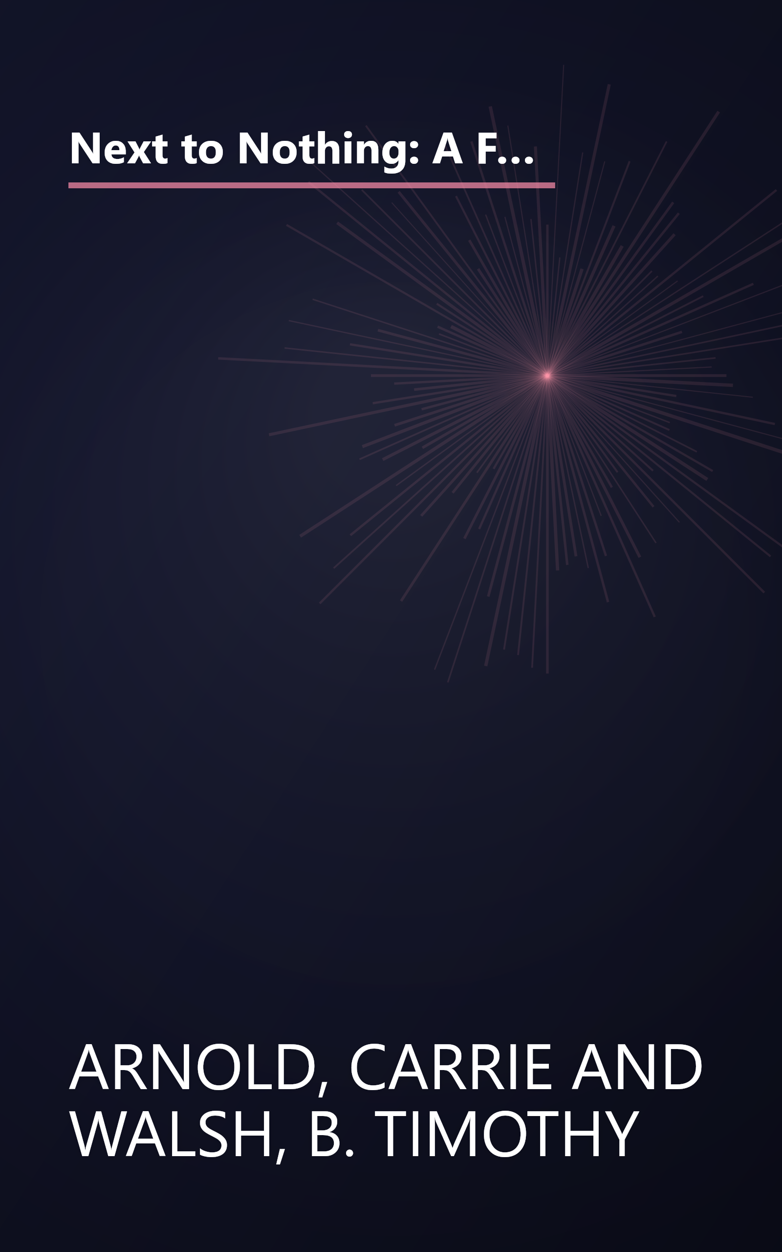 Next to Nothing: A Firsthand Account of One Teenager's Experience with an Eating Disorder (Adolescent Mental Health Initiative) book cover