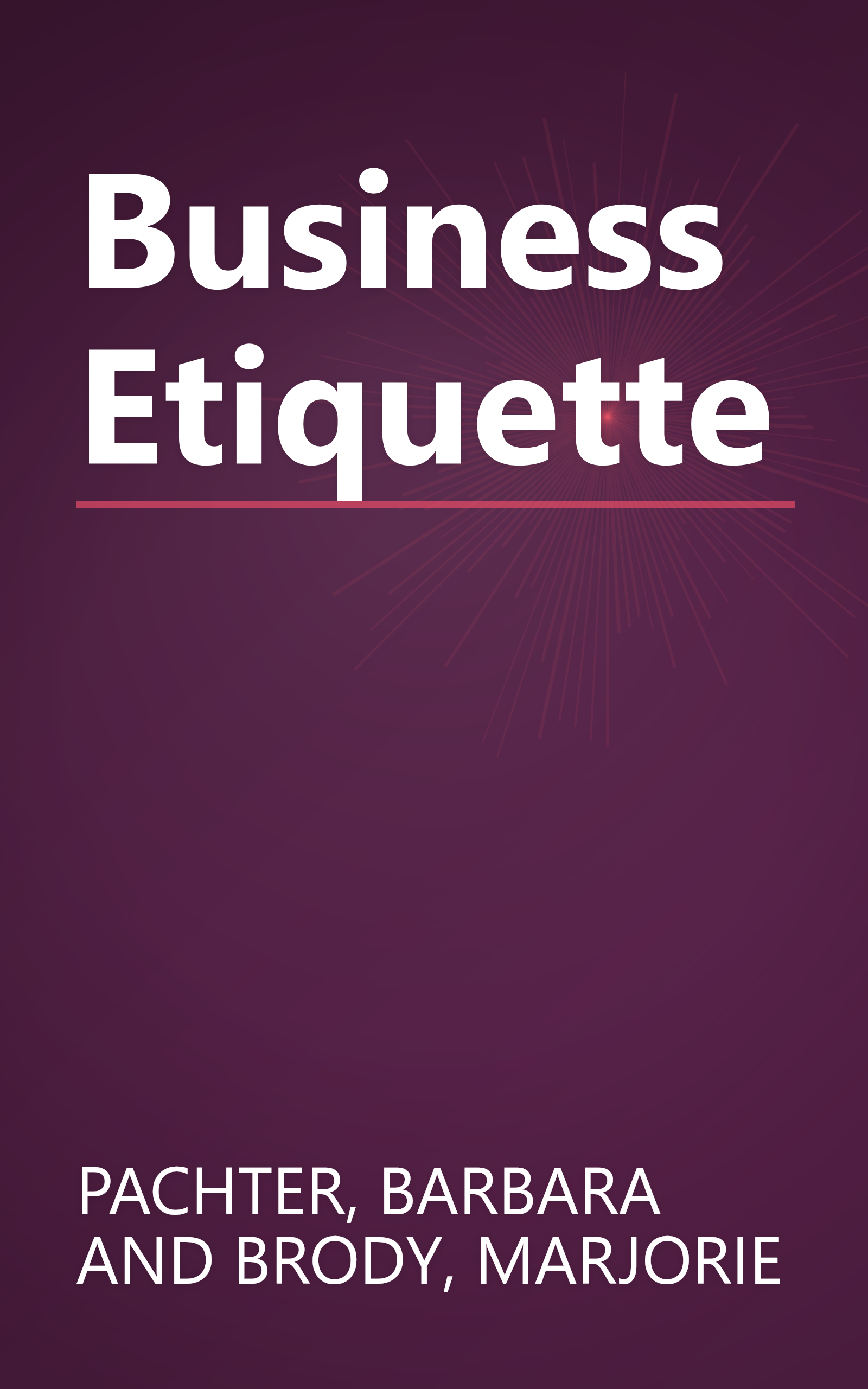 Business Etiquette book cover