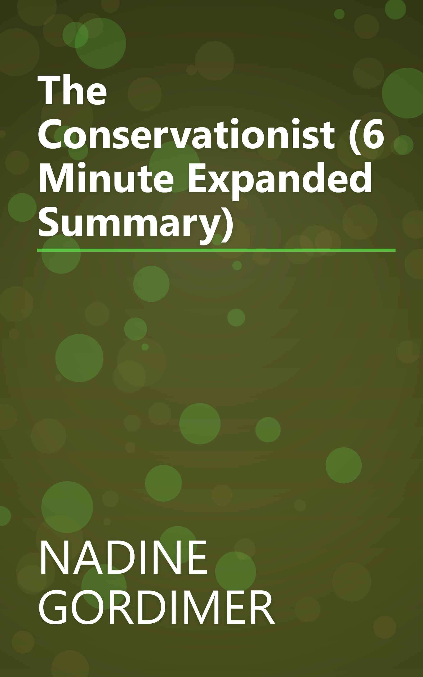 The Conservationist (6 Minute   Expanded Summary) book cover