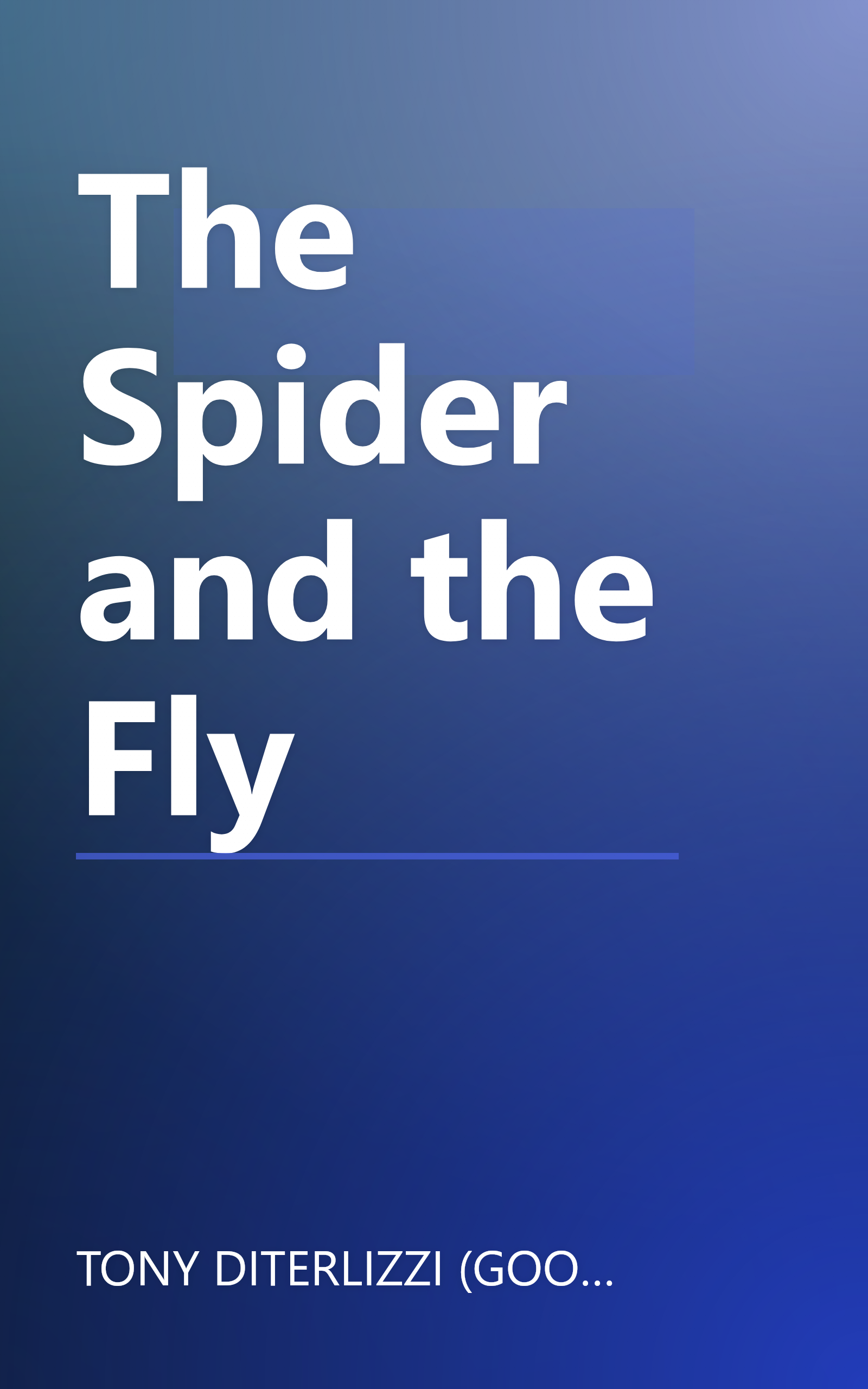The Spider and the Fly book cover