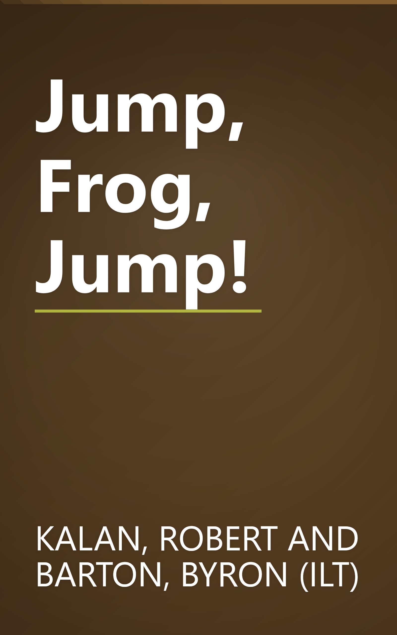 Jump, Frog, Jump! book cover