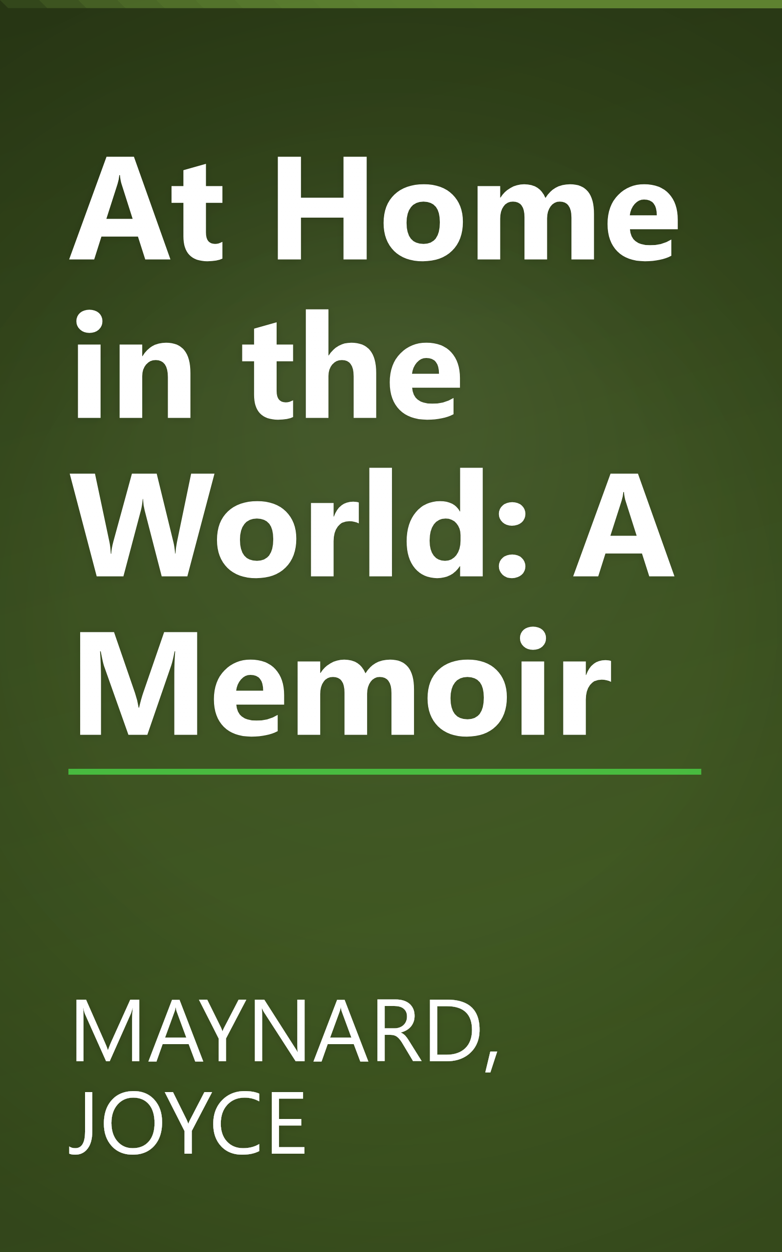 At Home in the World: A Memoir book cover