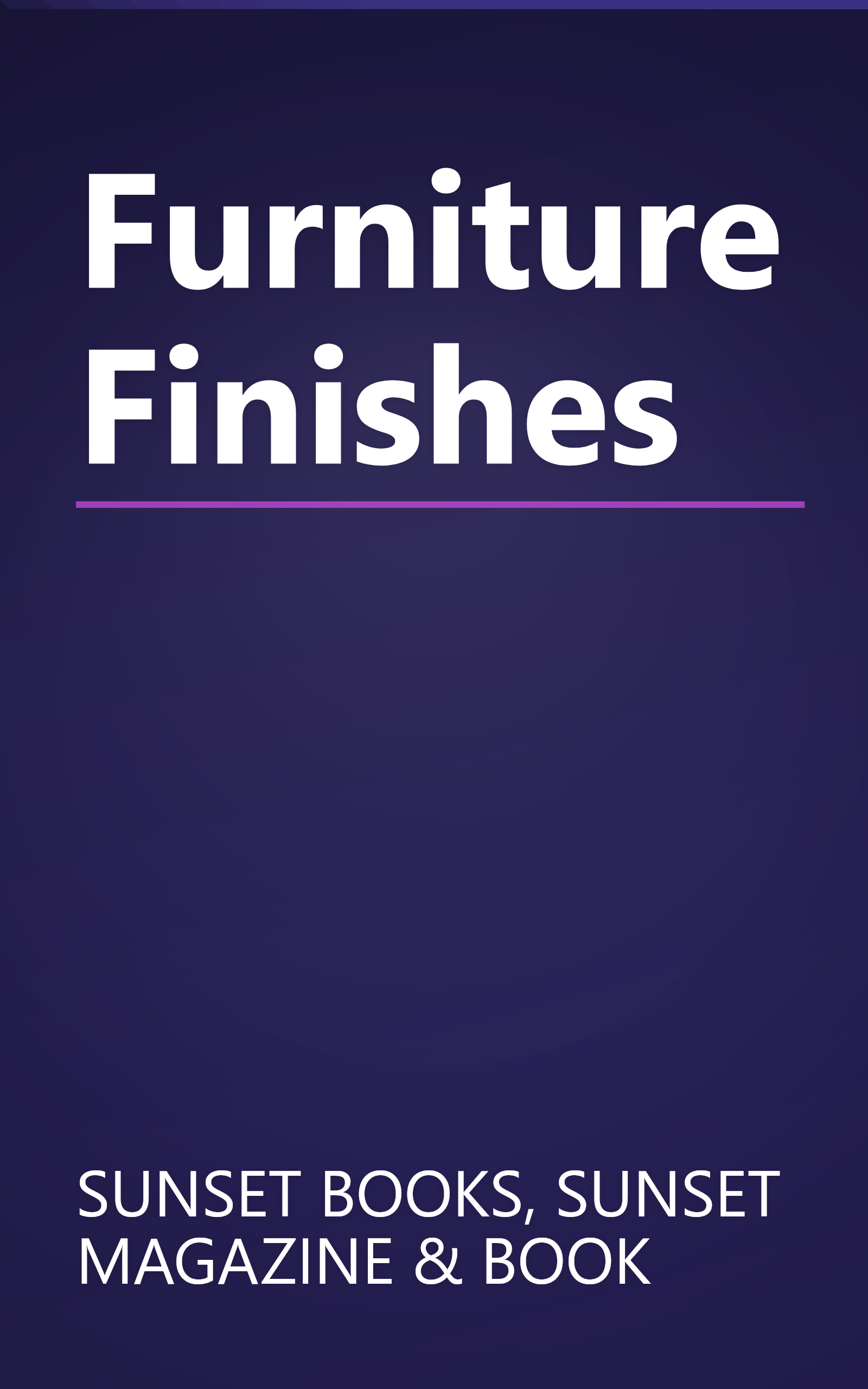 Furniture Finishes book cover