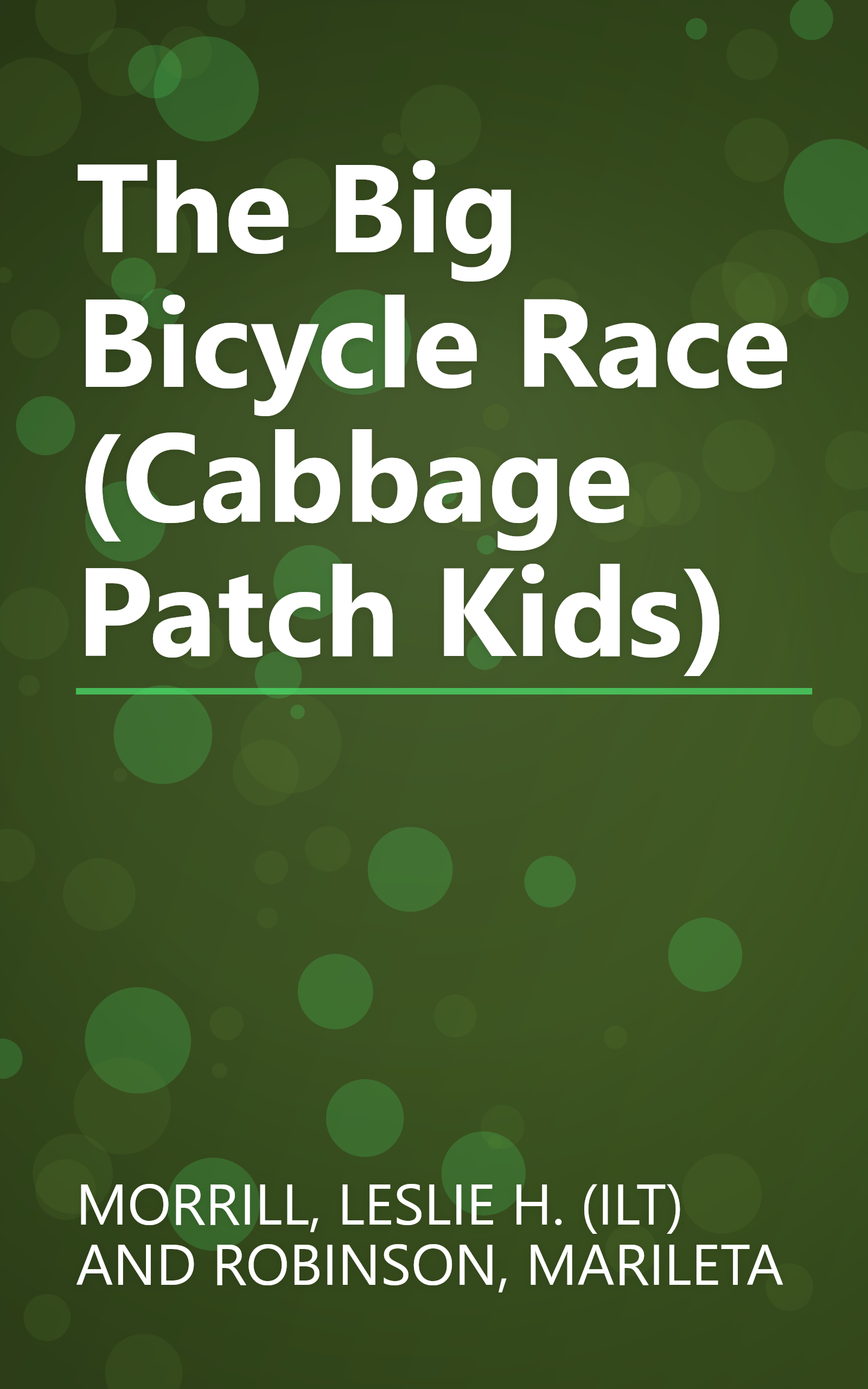 The Big Bicycle Race (Cabbage Patch Kids) book cover