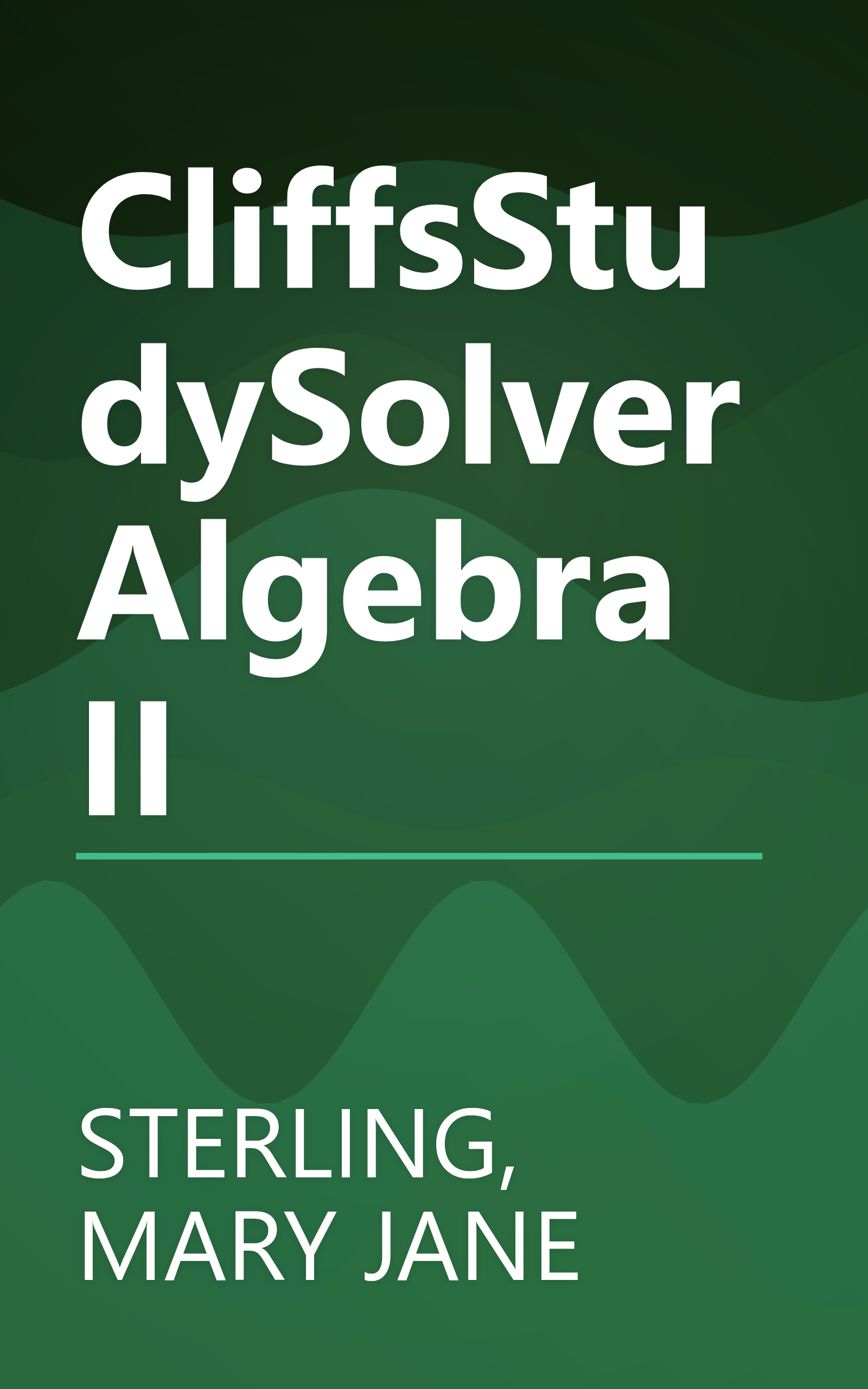 CliffsStudySolver Algebra II book cover