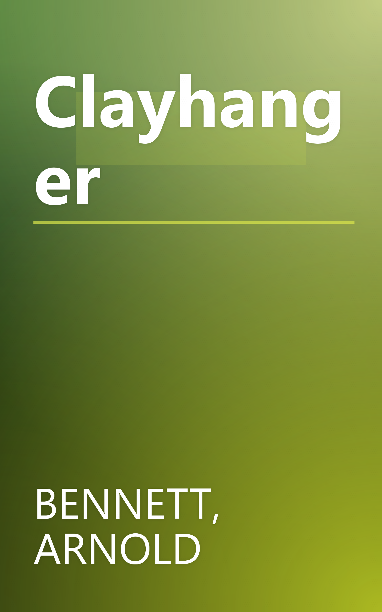 Clayhanger book cover