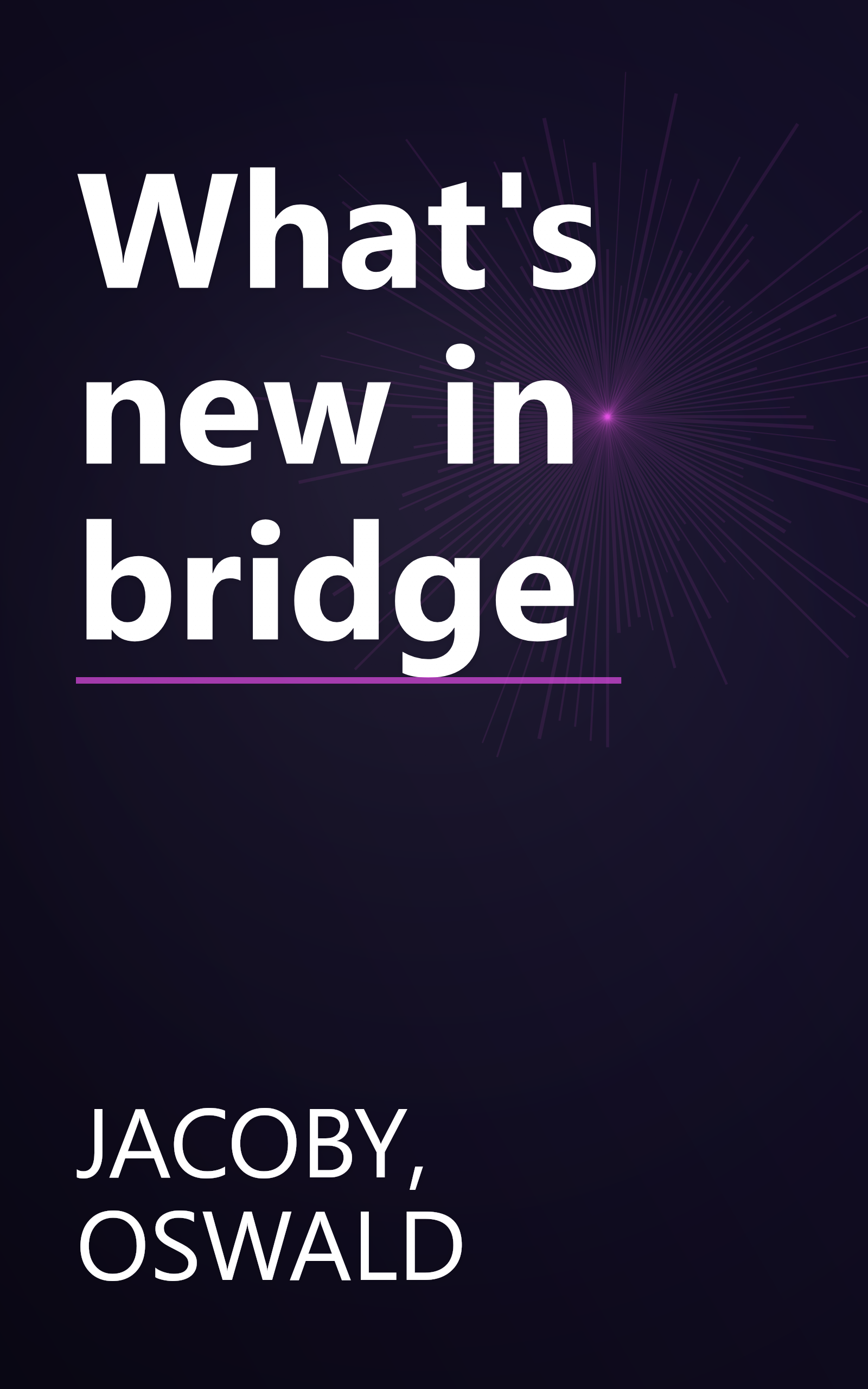 What's new in bridge book cover