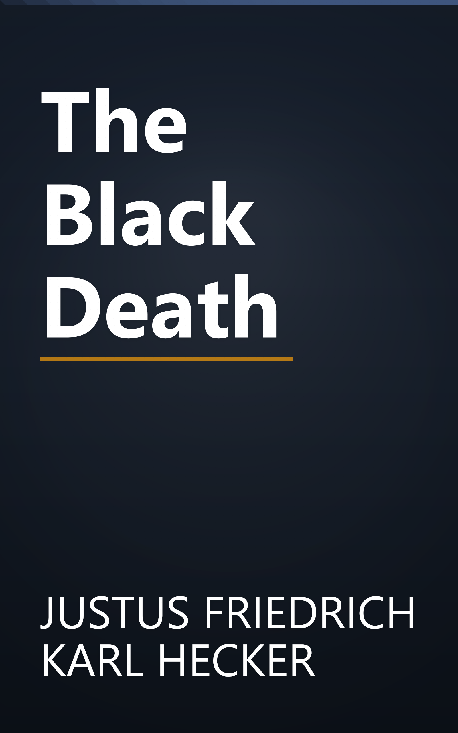 The Black Death book cover