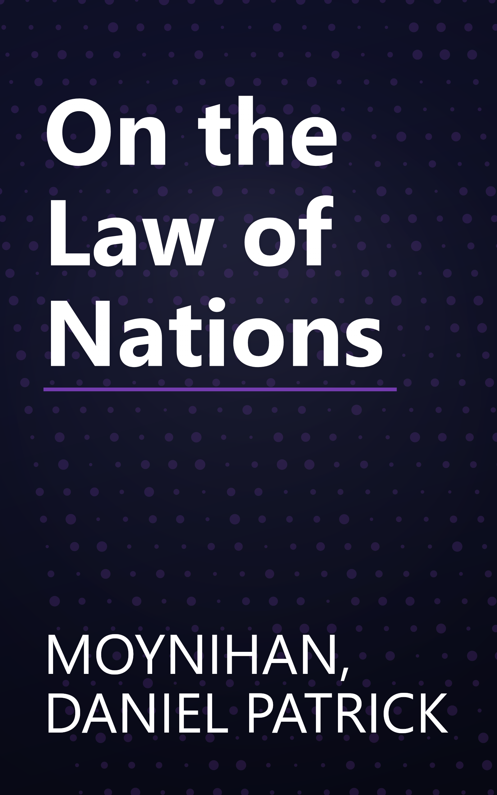 On the Law of Nations book cover